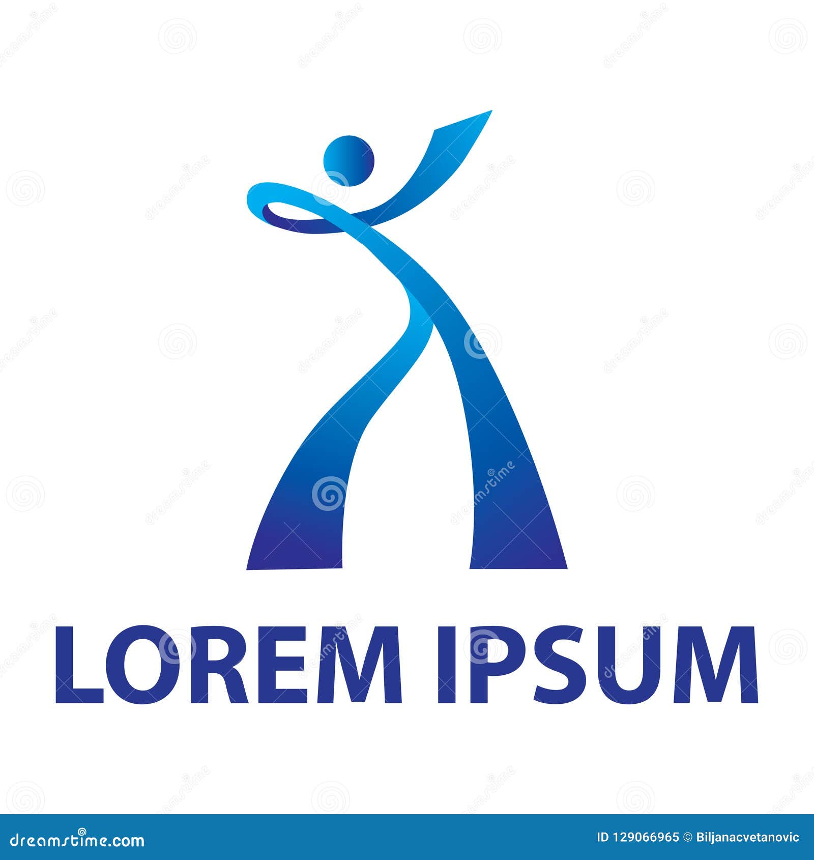 Abstract freedom dancer stock vector. Illustration of isolated - 129066965