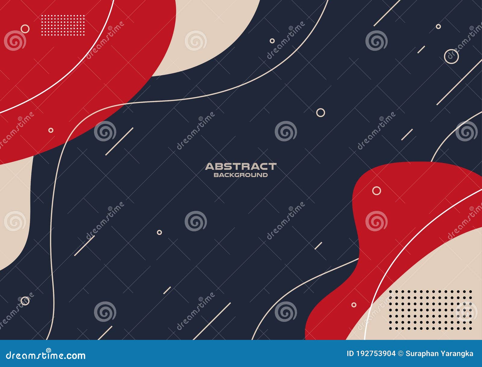 Abstract Freeform Shape Geometric Background Stock Vector ...