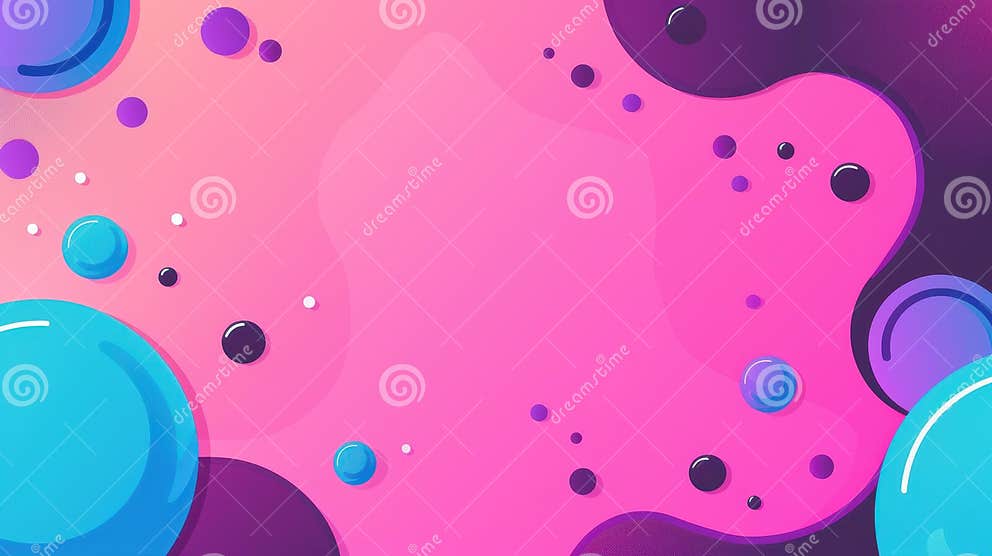 Abstract Freeform Shapes with Vibrant Color Gradients Creating a ...