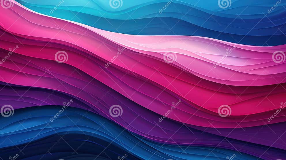 Abstract Freeform Shapes with Vibrant Color Gradients Creating a ...