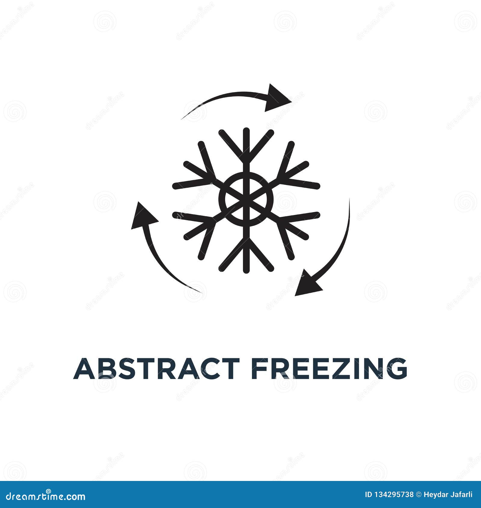 Abstract Freezing Icon. Simple Element Illustration Stock Vector ...