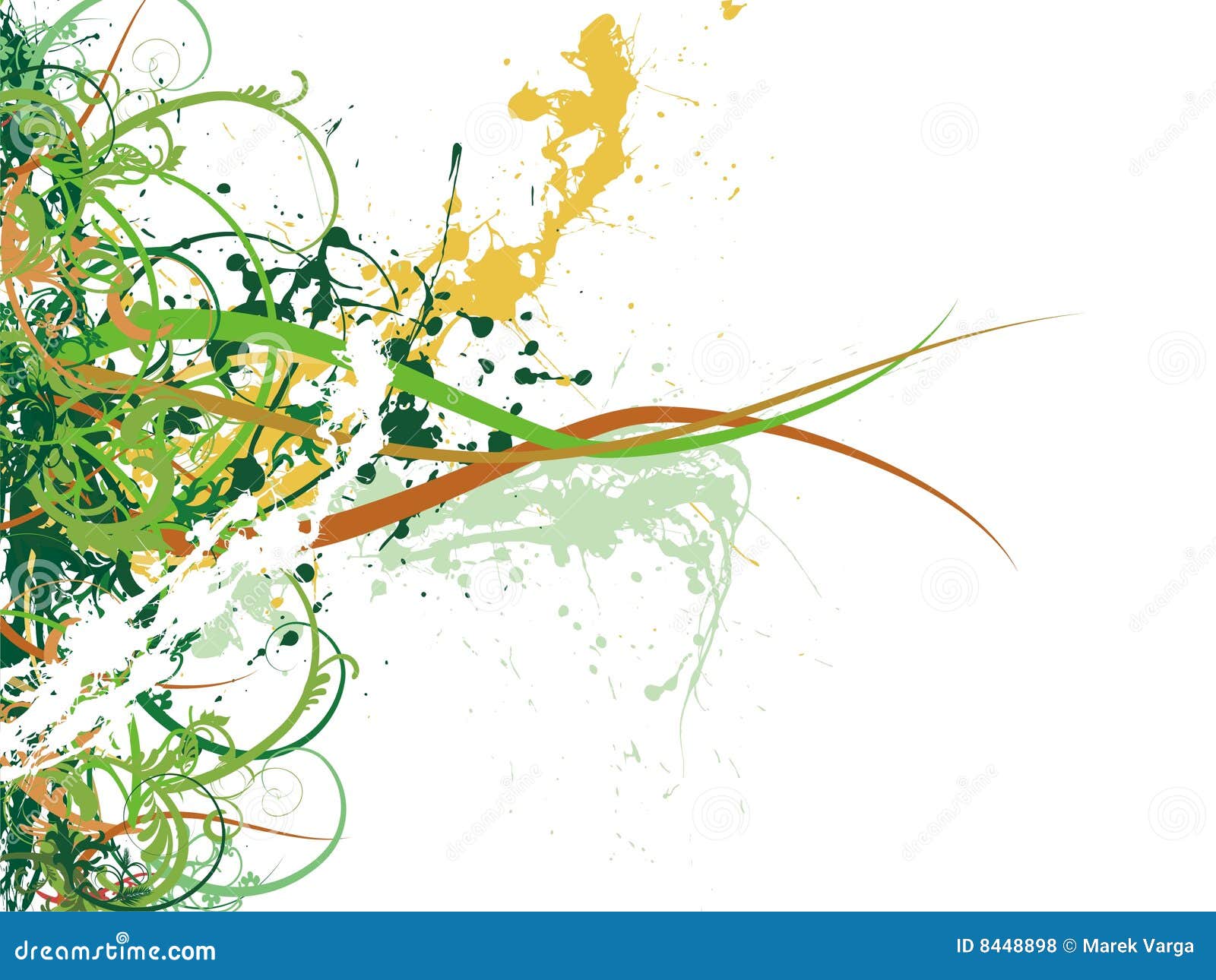 Abstract Fresh Floral Background Stock Vector - Illustration of leaf ...