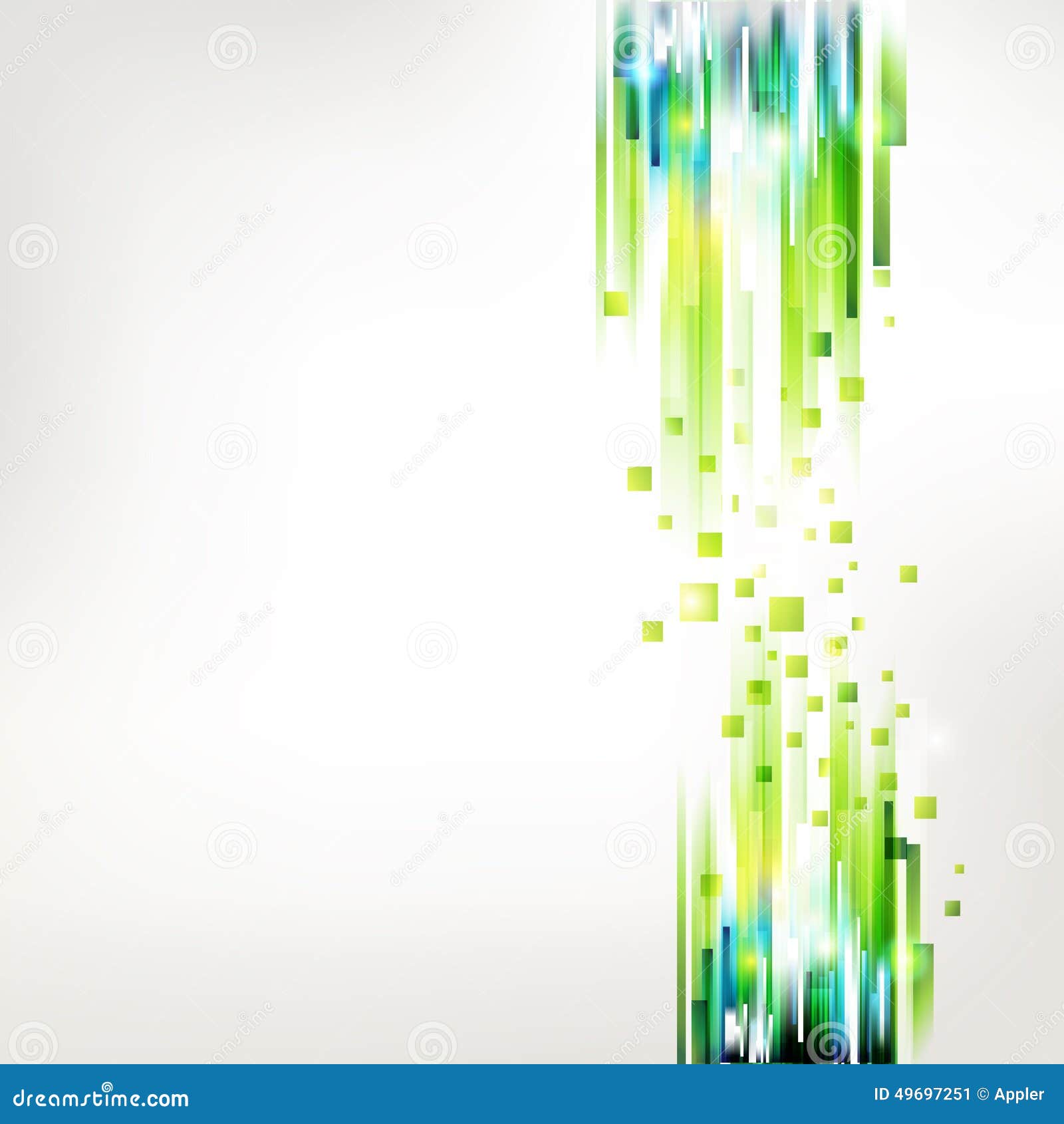 Abstract Fresh Green Linear Connections Stock Vector - Illustration of ...