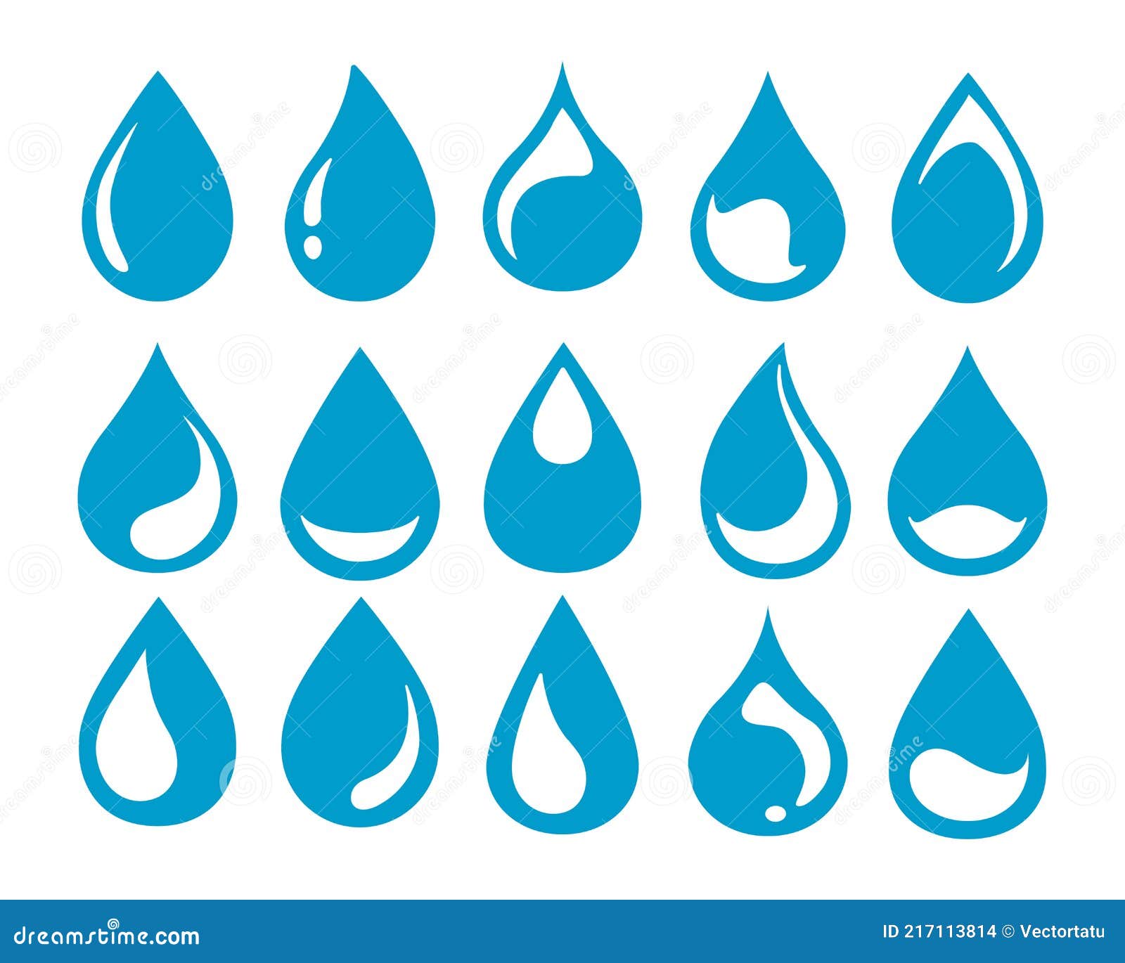 Abstract fresh waterdrops stock vector. Illustration of collection ...