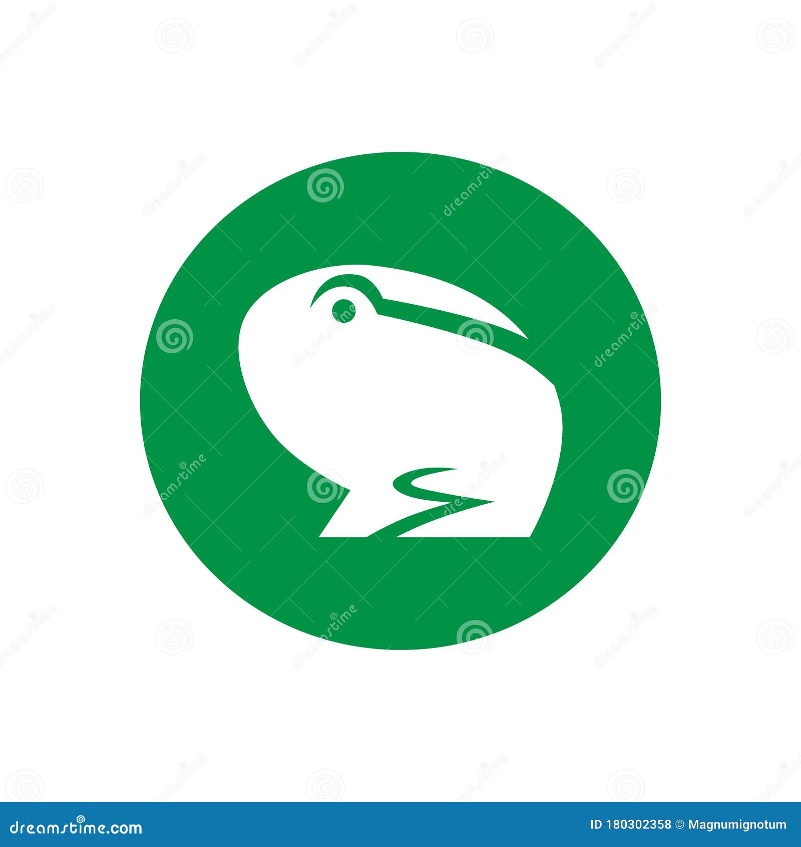 Abstract Frog Symbol, Icon on White Backdrop Stock Vector ...