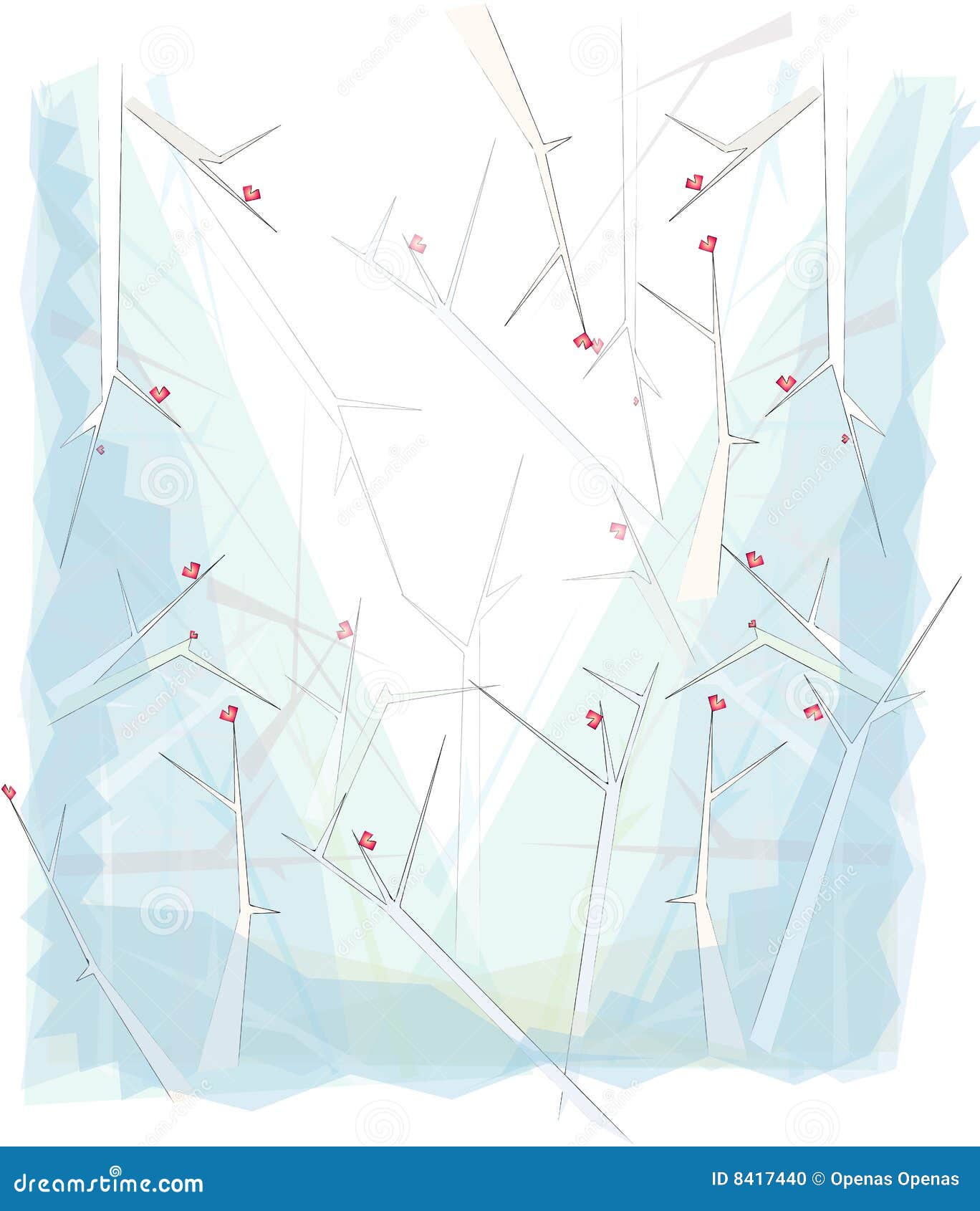 Abstract Frost and Ice Drawing Stock Illustration - Illustration of ...