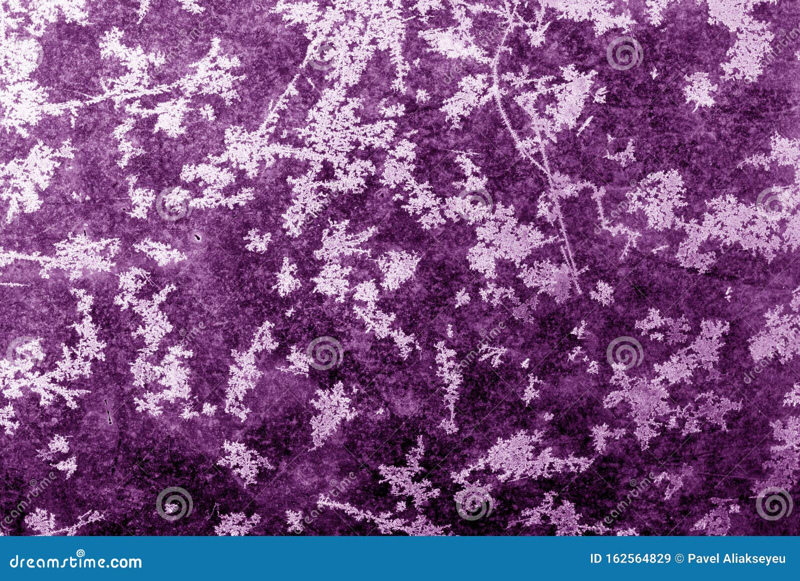 Abstract Frost Pattern on Glass in Purple Tone Stock Image - Image of ...