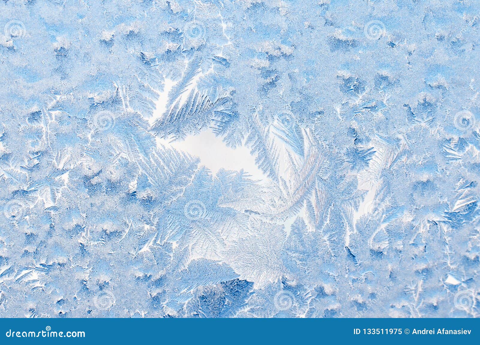Abstract Frosty Pattern on Glass, Background Texture Stock Image ...