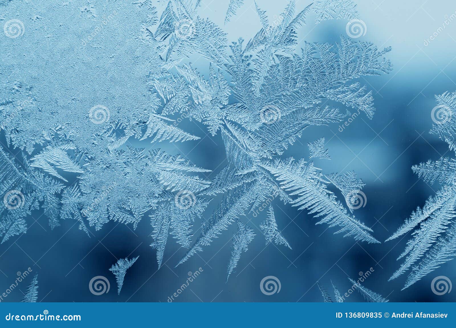 Abstract Frosty Pattern on Glass, Background Texture Stock Image ...