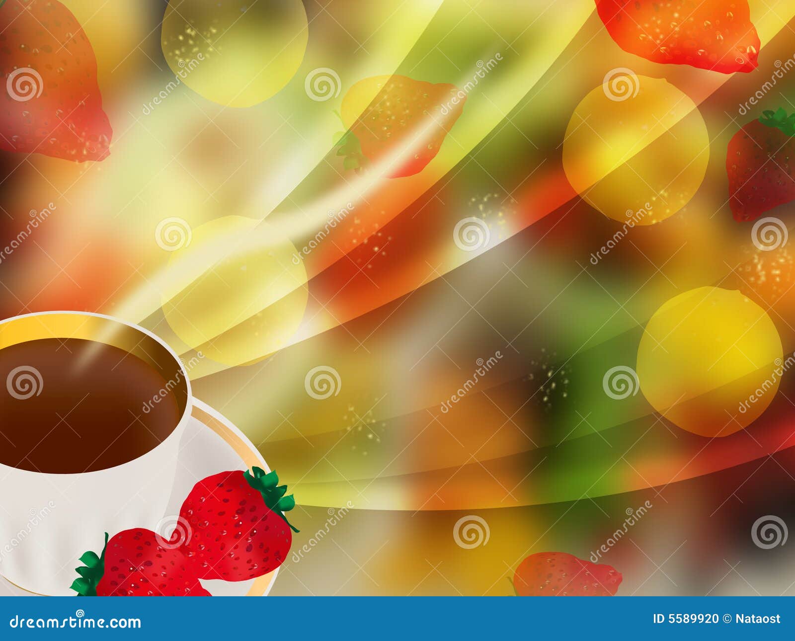 Abstract fruit background stock illustration. Illustration of ...