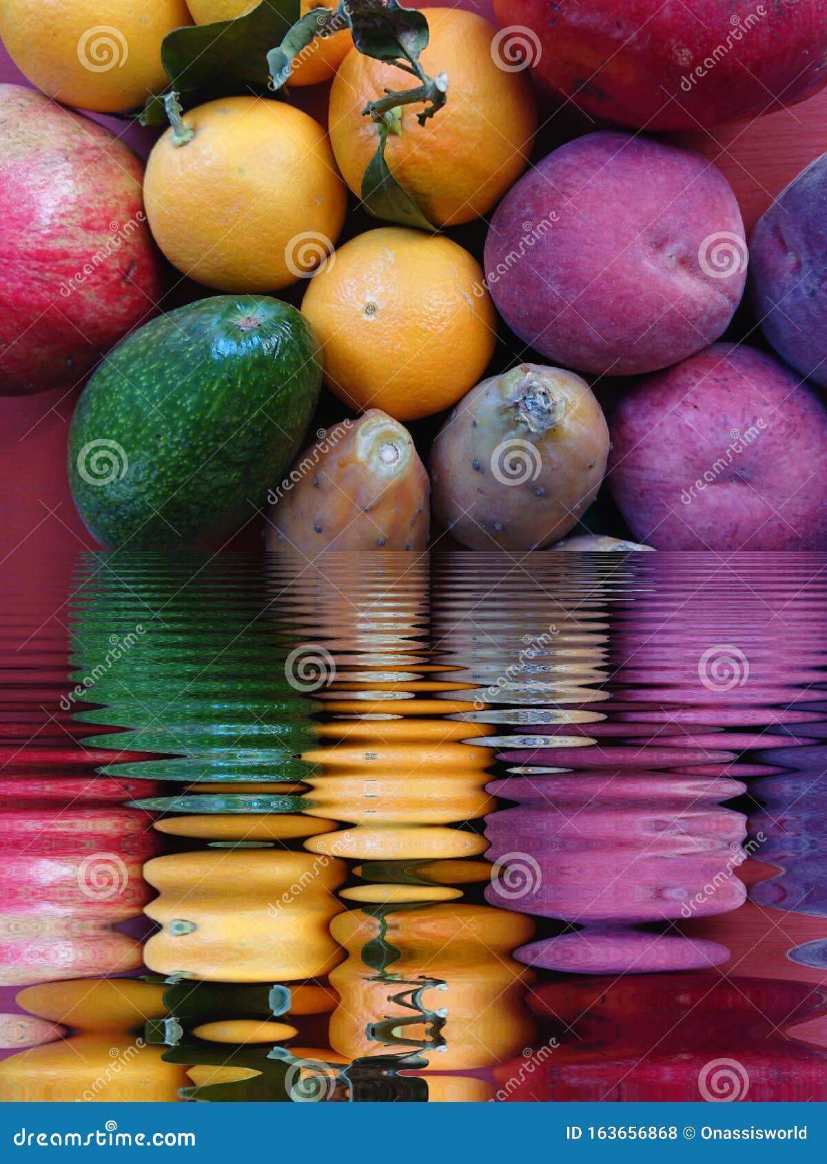 Abstract Colorful Fresh Fruit Art Stock Photo - Image of abstract ...