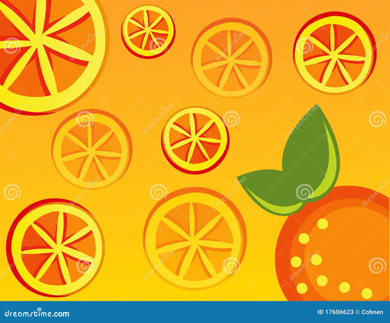 Abstract Fruit Illustration Orange Stock Vector - Illustration of fresh ...