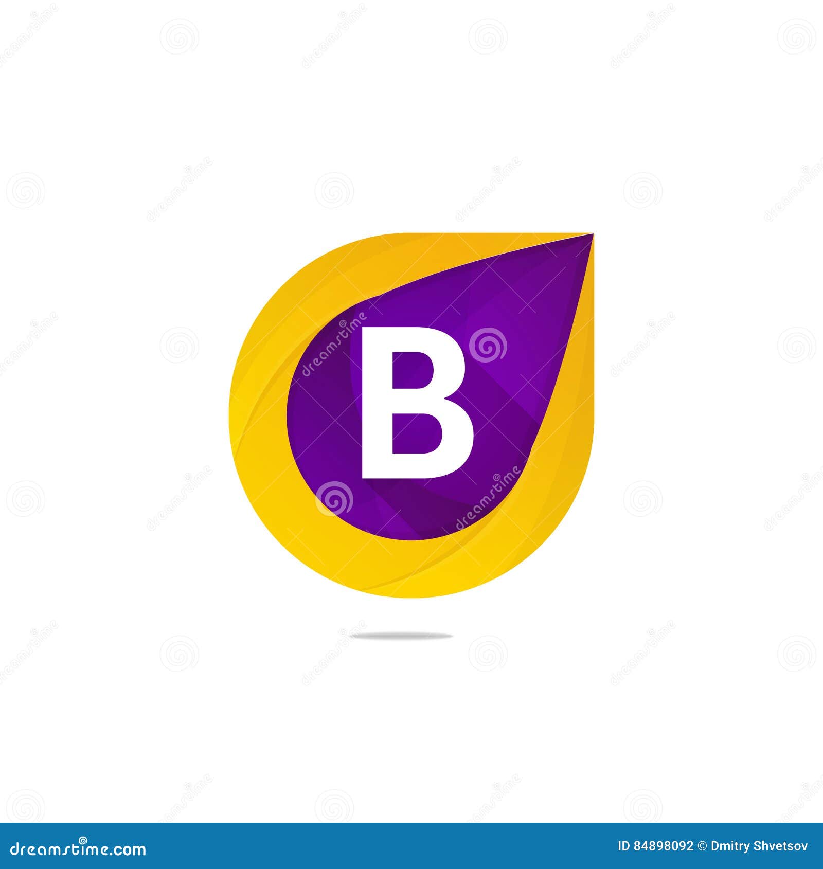 Abstract Fun B Letter Sign in Creative Shape Logo Company Icon Stock ...