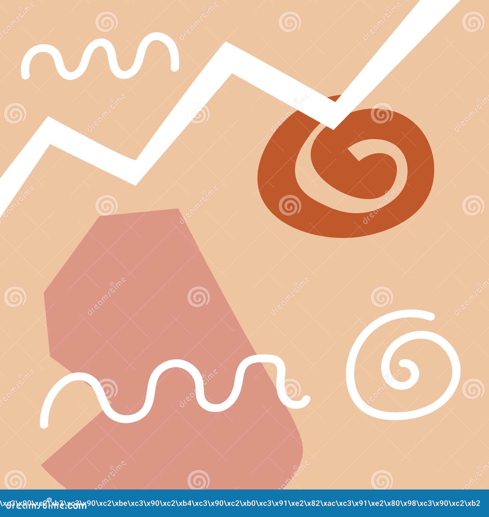 Abstract Fun Background. Colour Shapes Pattern. Splash Fun Backdrop ...