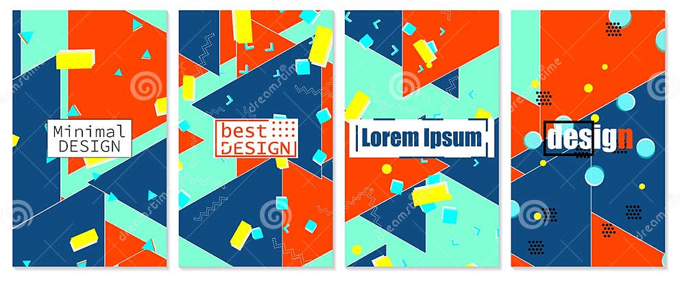Abstract Fun Background. Colour Shapes Pattern Stock Vector ...