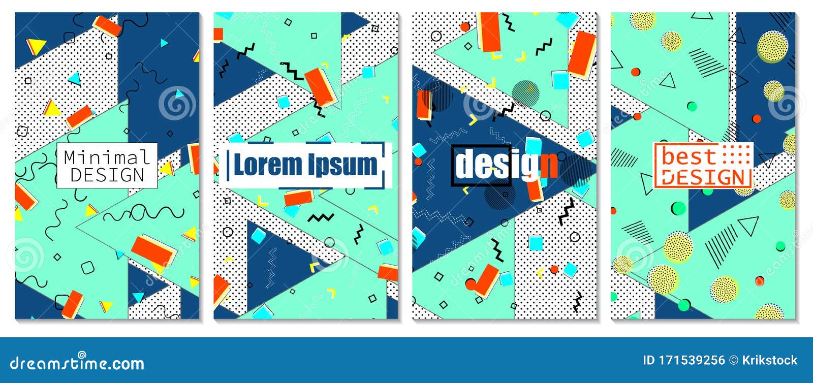 Abstract Fun Background. Colour Shapes Pattern Stock Vector ...