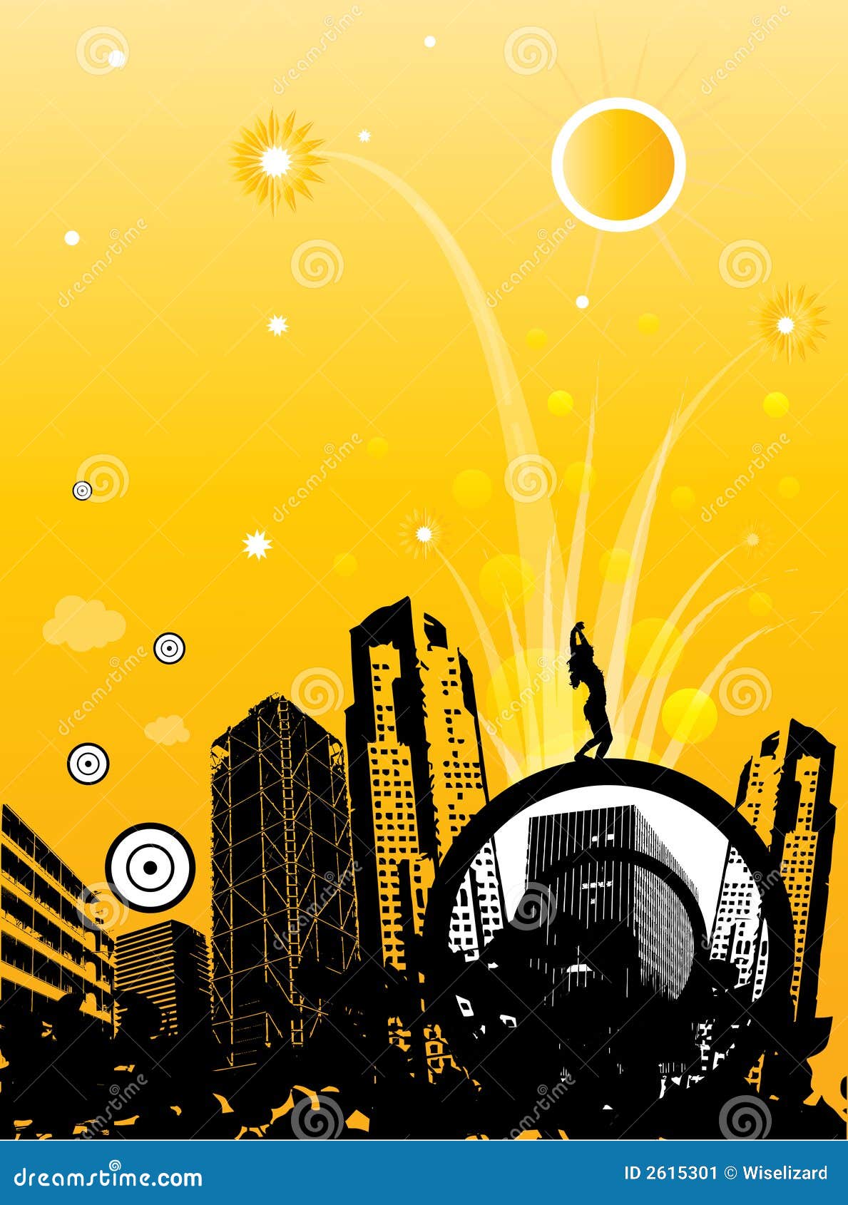 Abstract Funky City Background Stock Vector - Illustration of white ...
