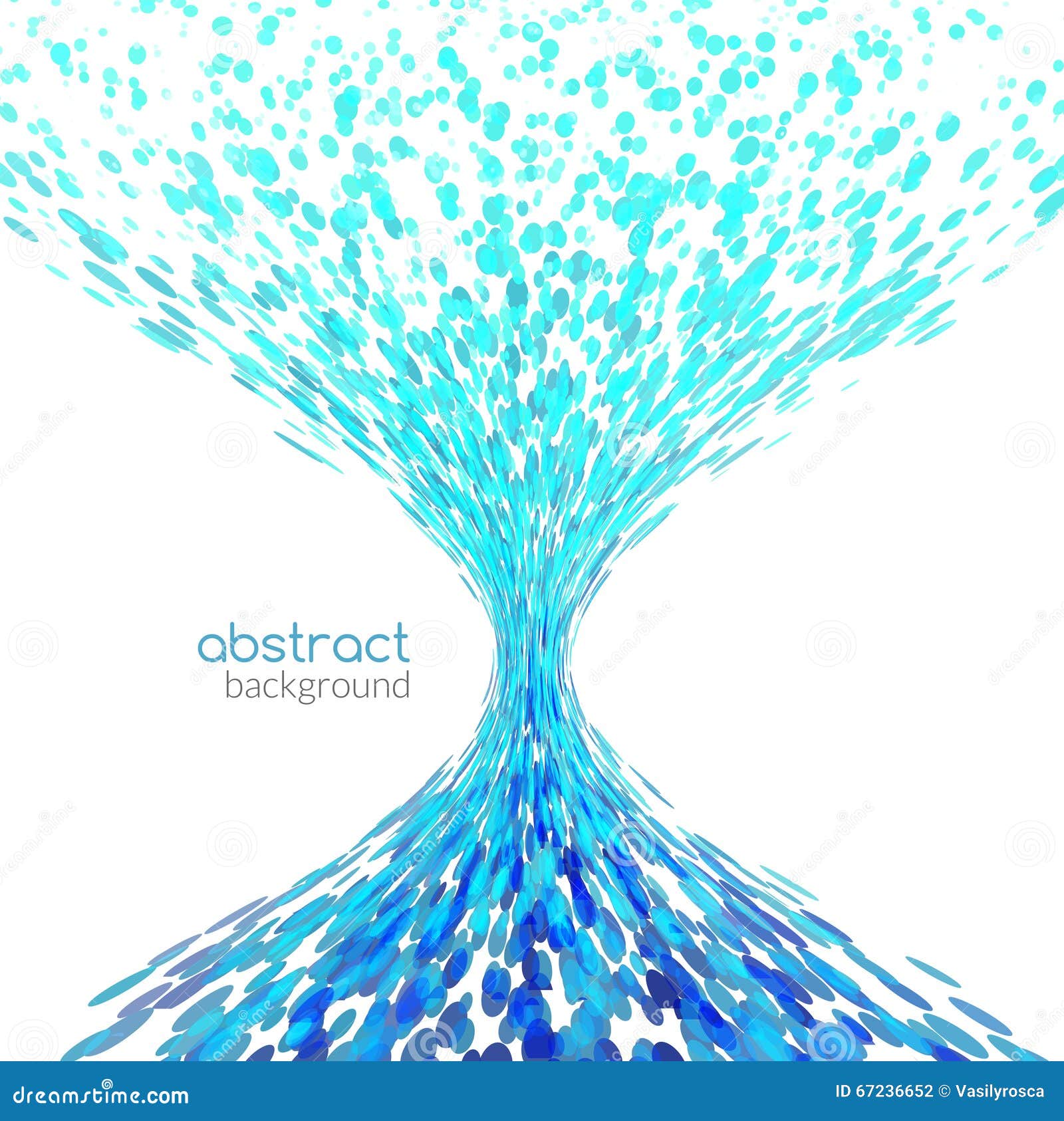 Abstract Funnel Tornado Background Golden Dots. Banner Background ...