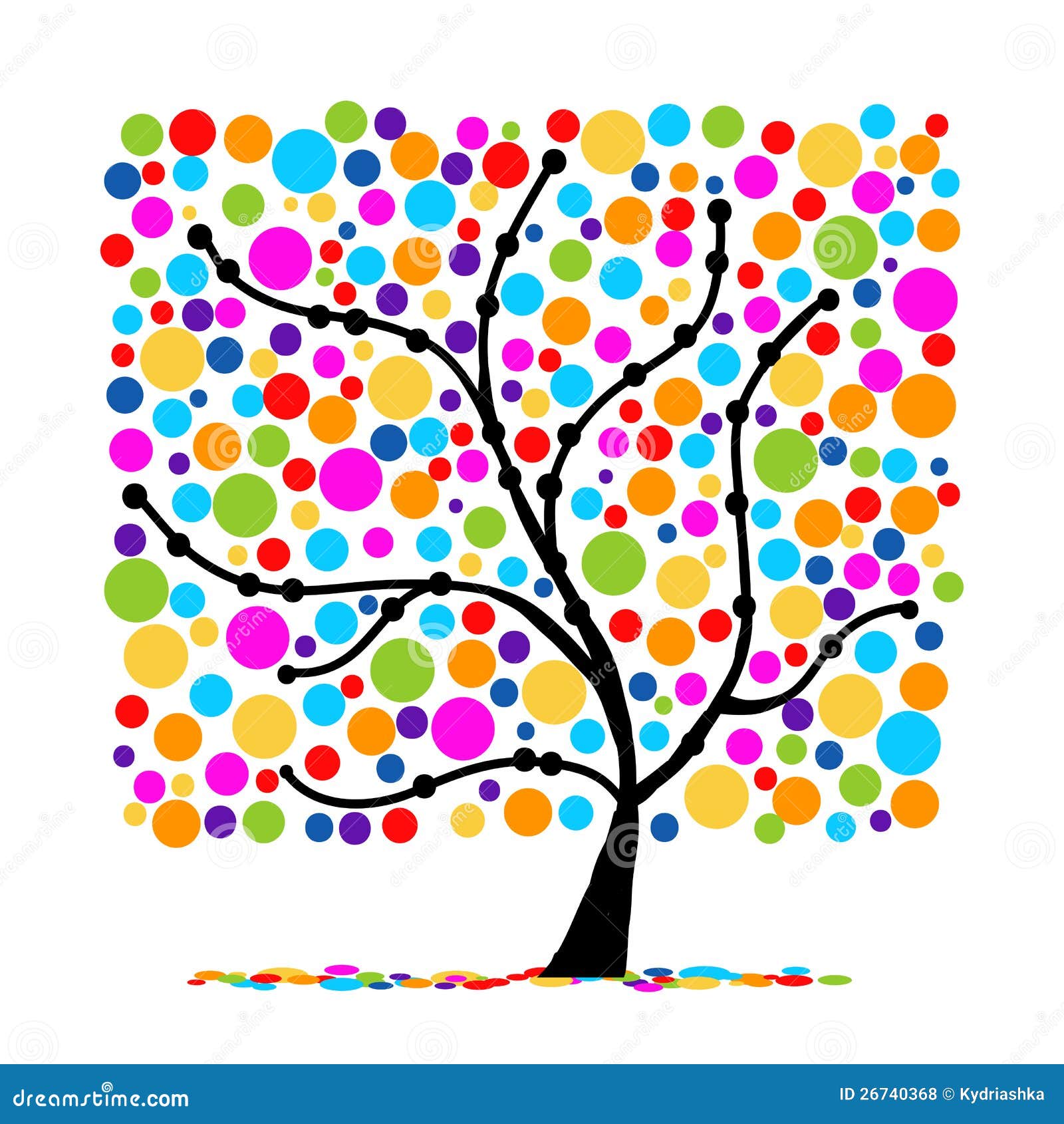 Abstract Funny Tree for Your Design Stock Vector - Illustration of ...