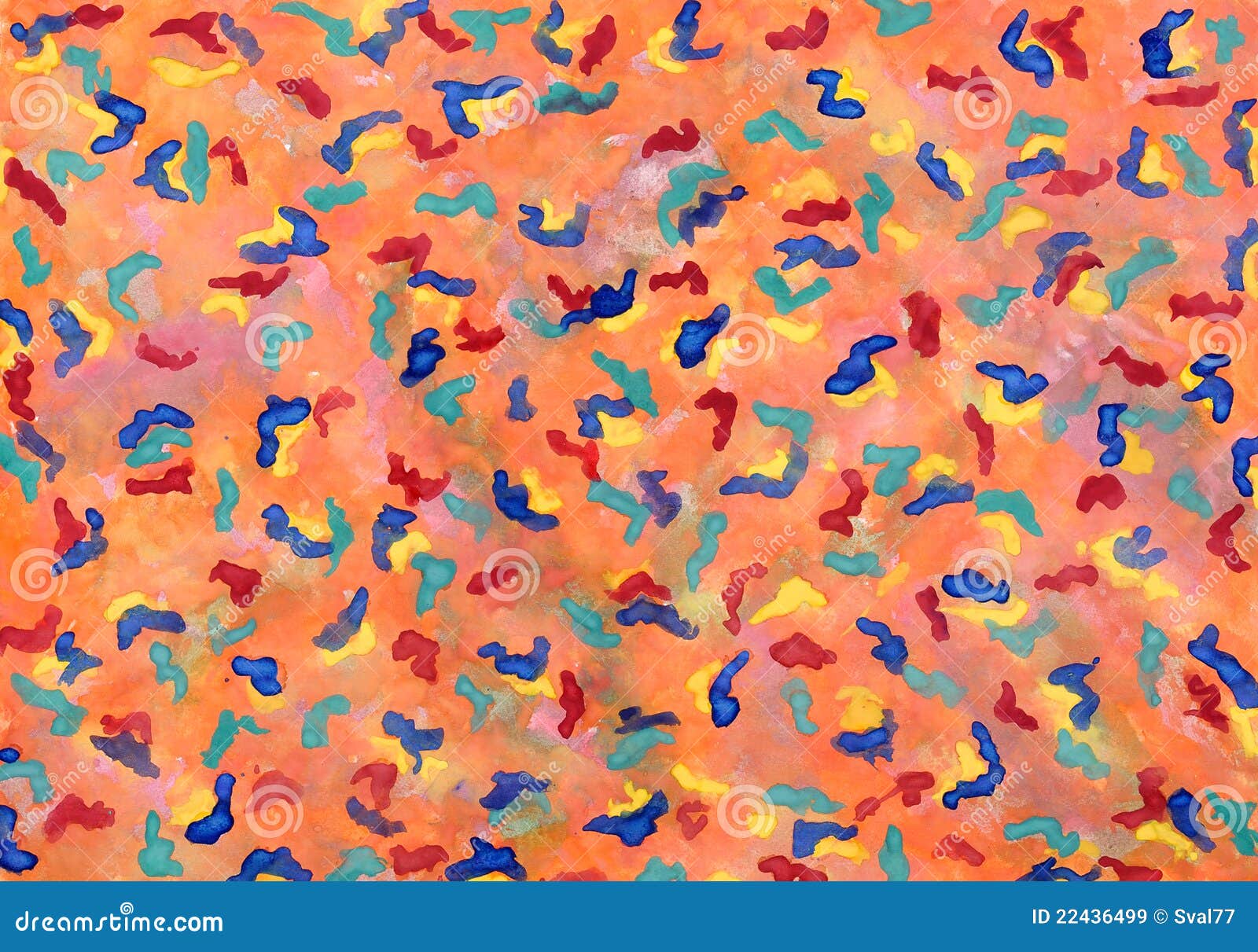 Abstract Funny Watercolor Emoticon Illustration | CartoonDealer.com ...