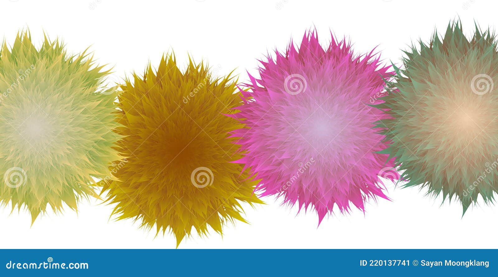 Abstract Fur Texture with Blend Effect Likes Flower Vector Illustration ...