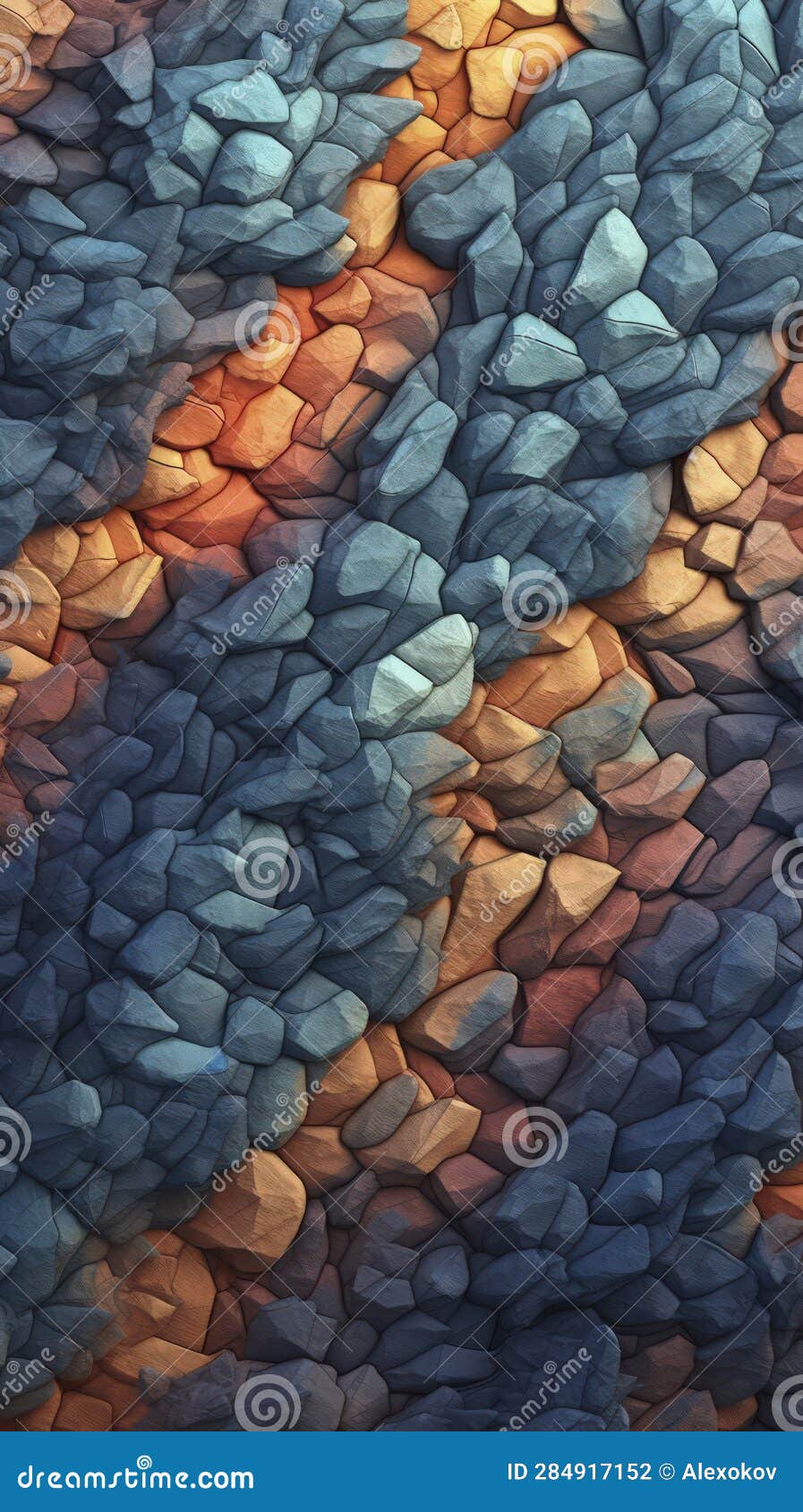 Abstract Fusion of Colors and Textures AI Generated Stock Illustration ...