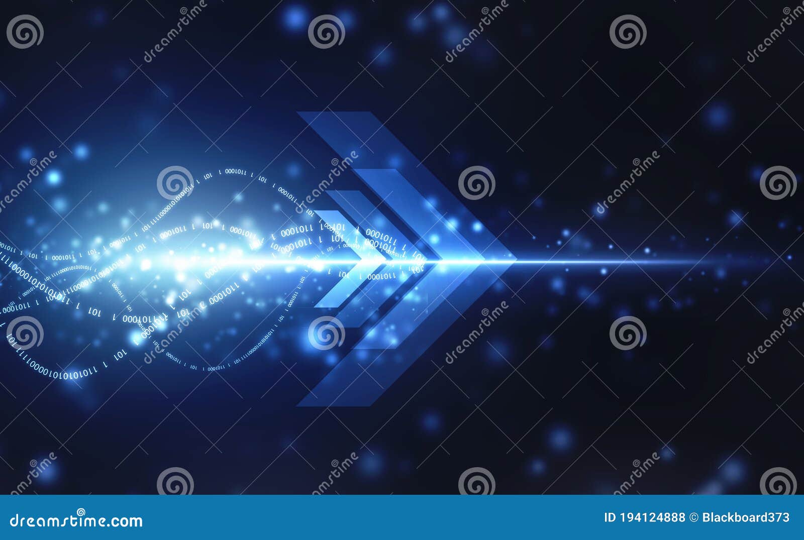 Abstract Future Digital Speed Technology Concept with Binary Codes ...