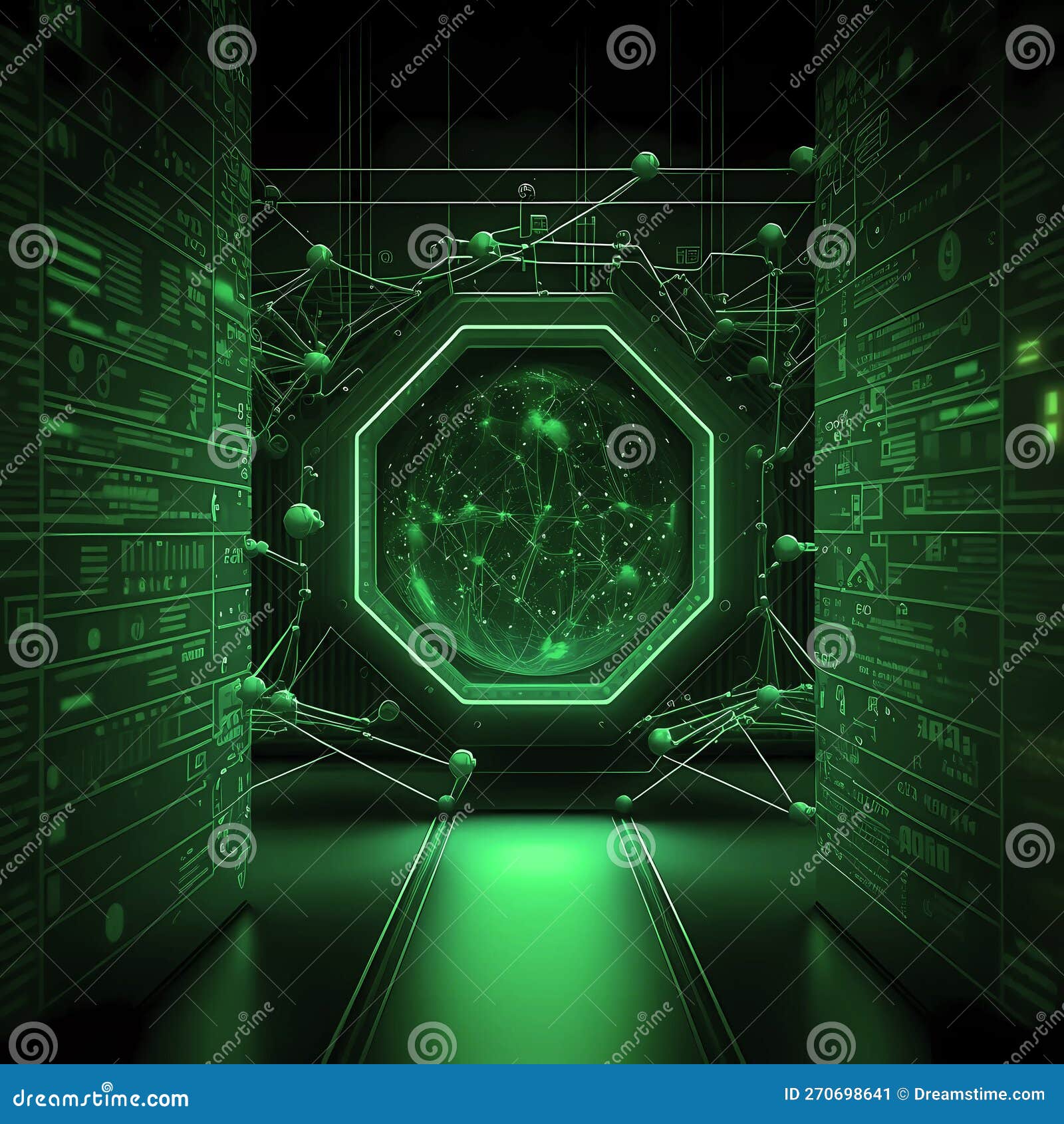 Abstract Future Internet Technology Network Concept Background Stock ...