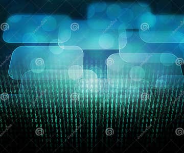 Abstract Future Science Background Blue Texture Stock Illustration ...