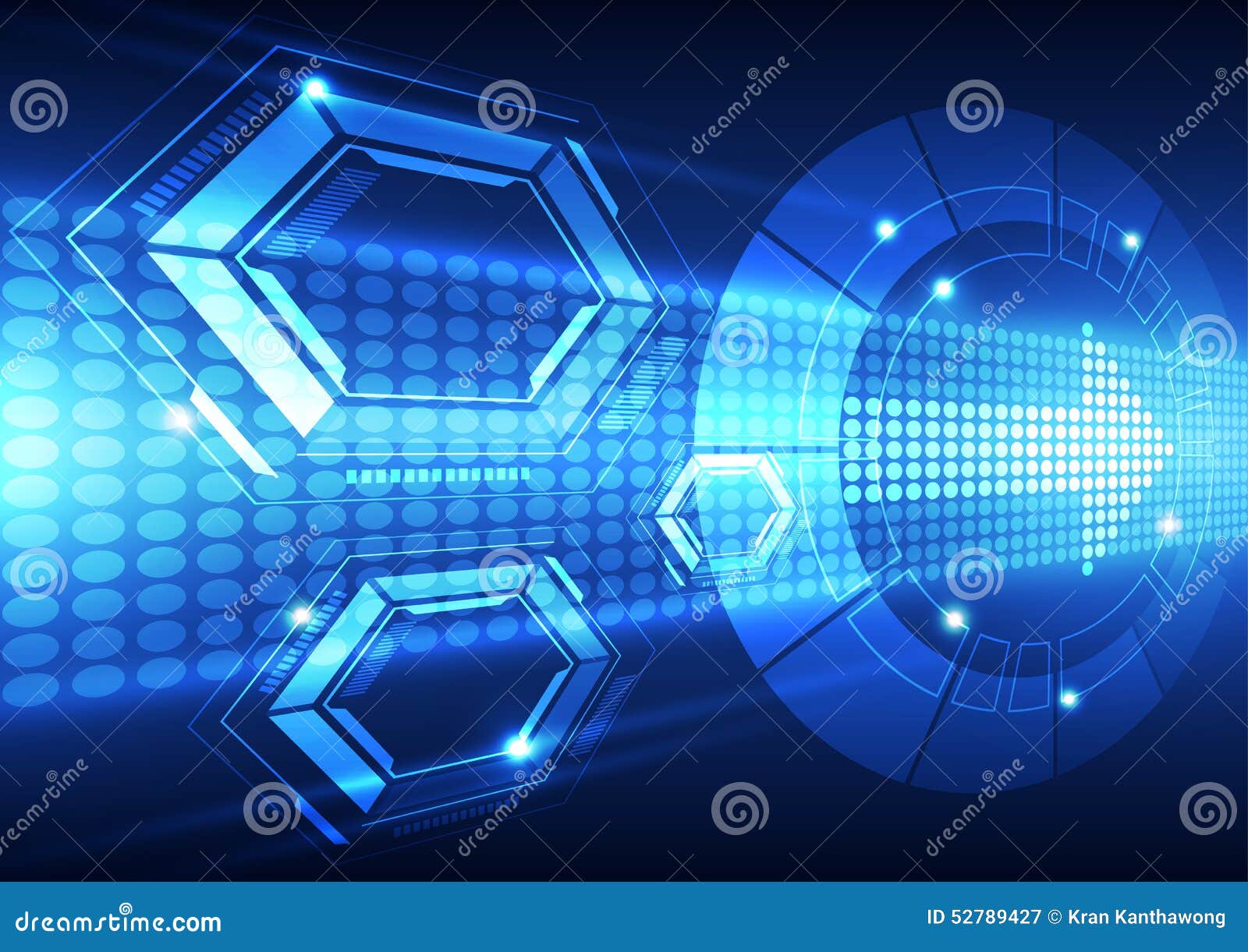 Abstract Future Speed Technology System Background, Vector Illustration ...