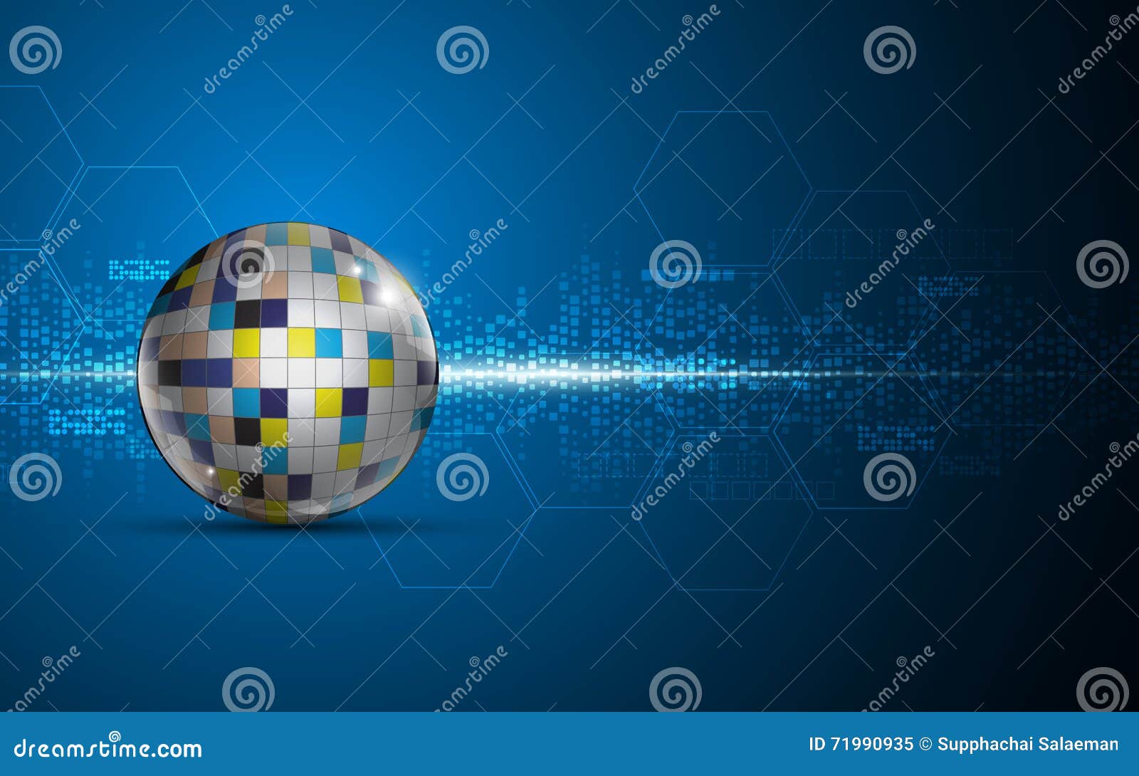 Abstract Future Sphere Technology Trendy Innovation Concept Background ...