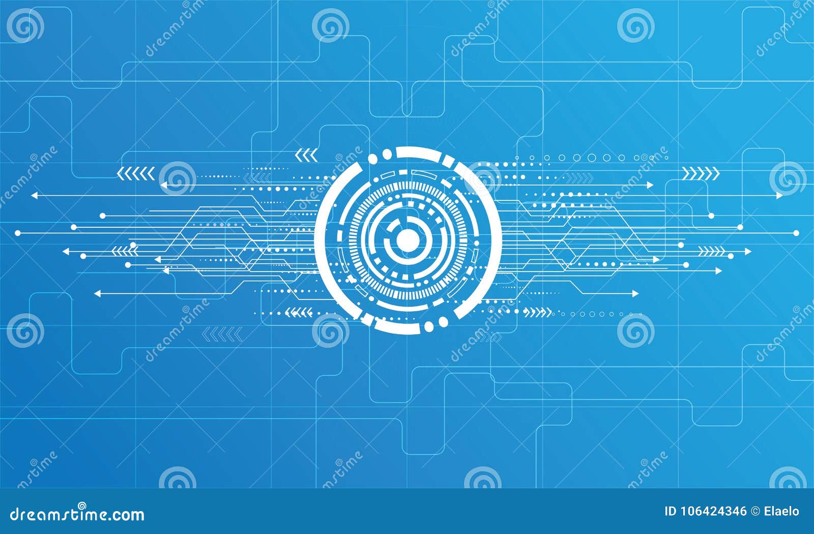 Abstract Future Technology Concept Stock Illustration - Illustration of ...