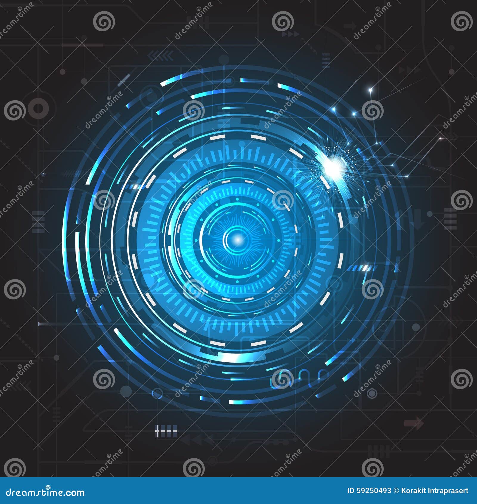 Abstract Future Technology Concept Background Stock Vector ...
