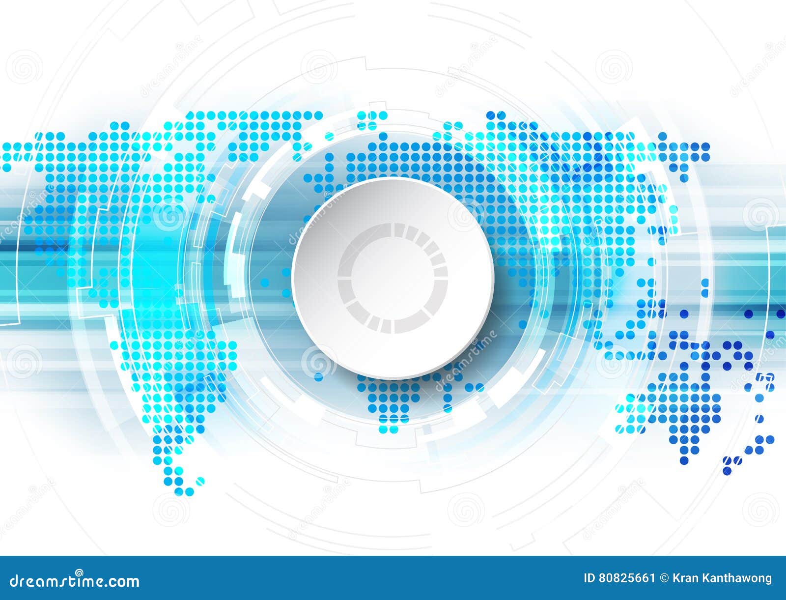 Abstract Future Technology Concept Background with Various , Vector ...