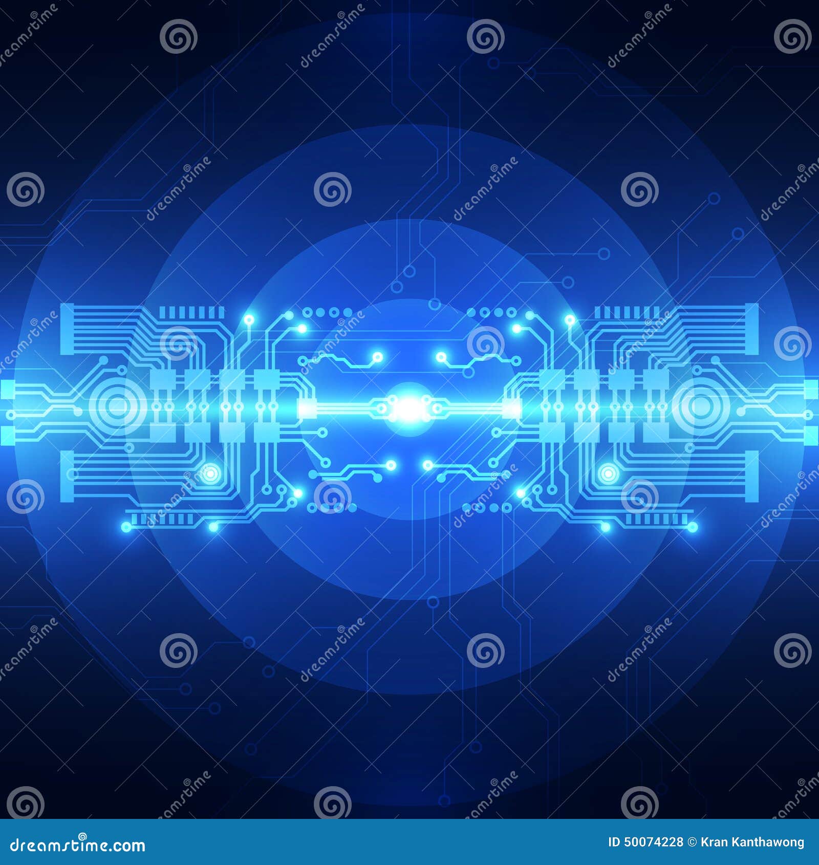 Abstract Future Technology Concept Background, Vector Illustration ...