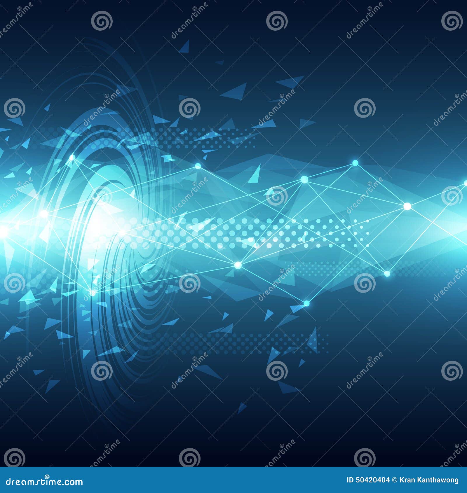 Abstract Future Technology Concept Background, Vector Illustration ...