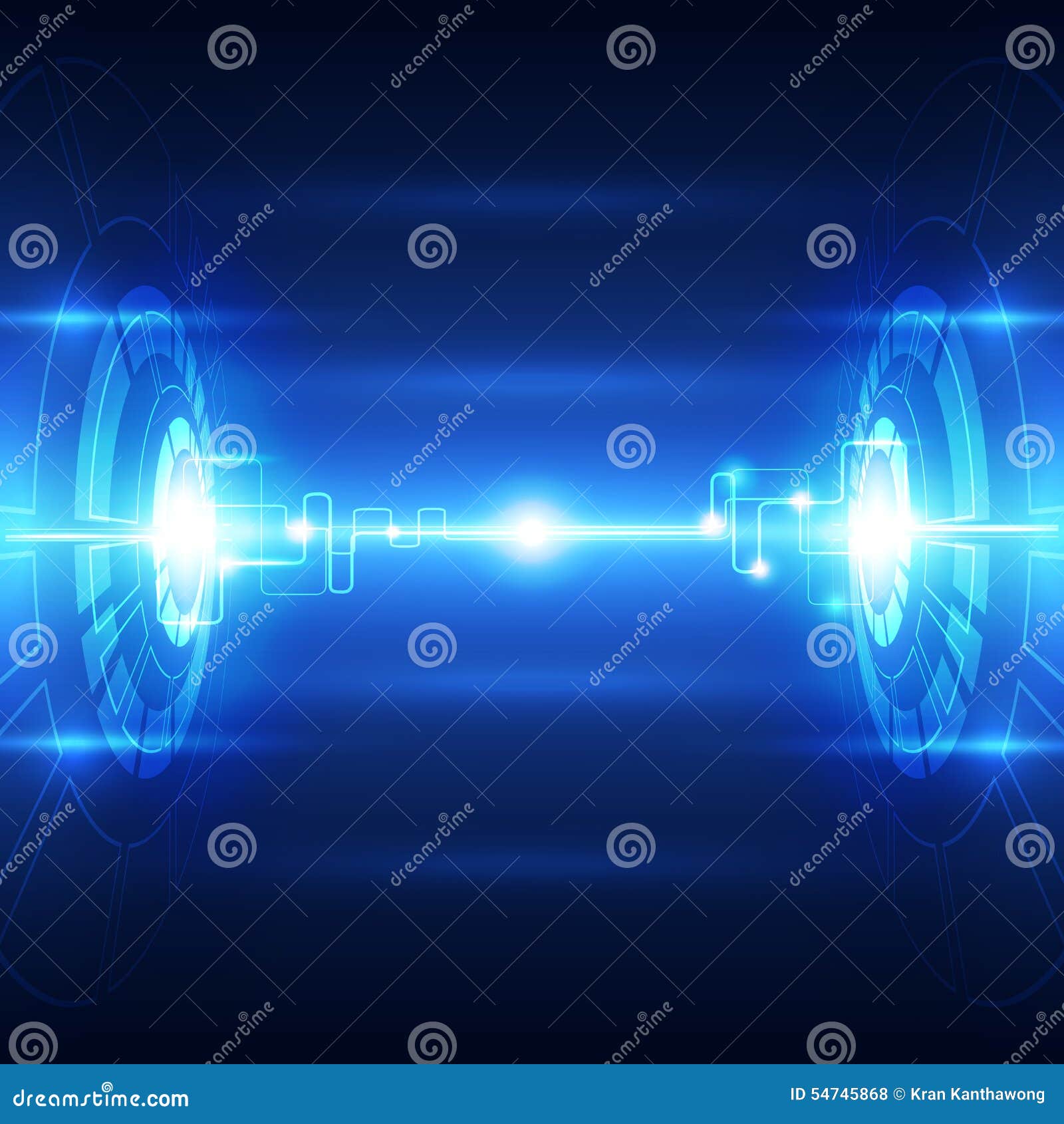Abstract Future Technology Concept Background, Vector Illustration ...