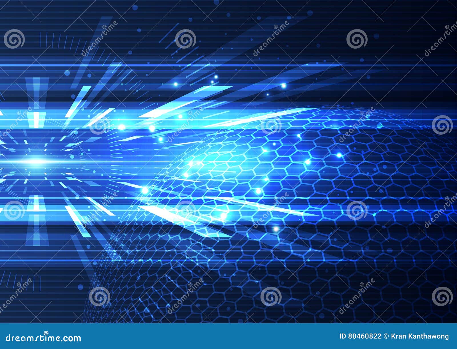 Abstract Future Technology Concept Background, Vector Illustration ...