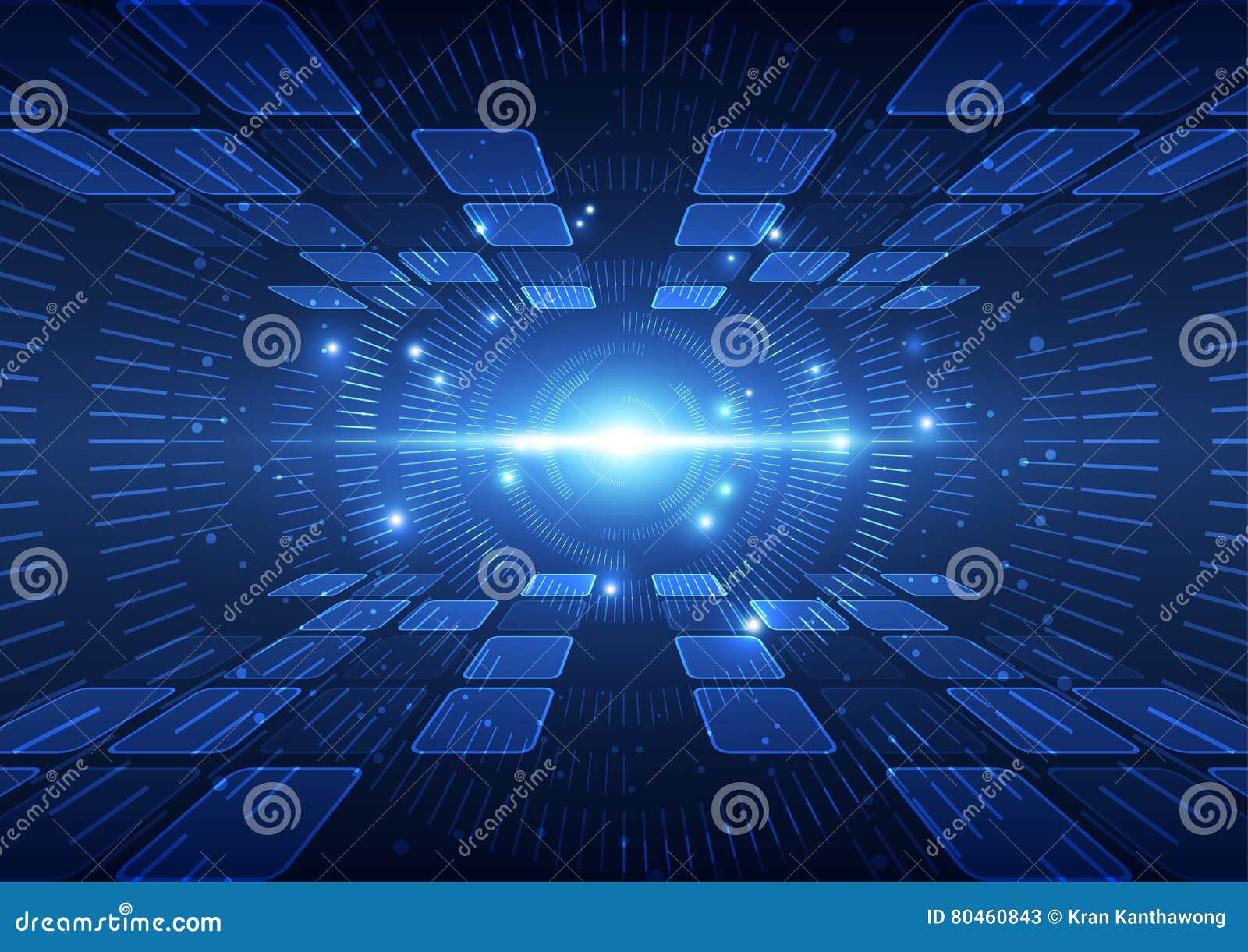 Abstract Future Technology Concept Background, Vector Illustration ...