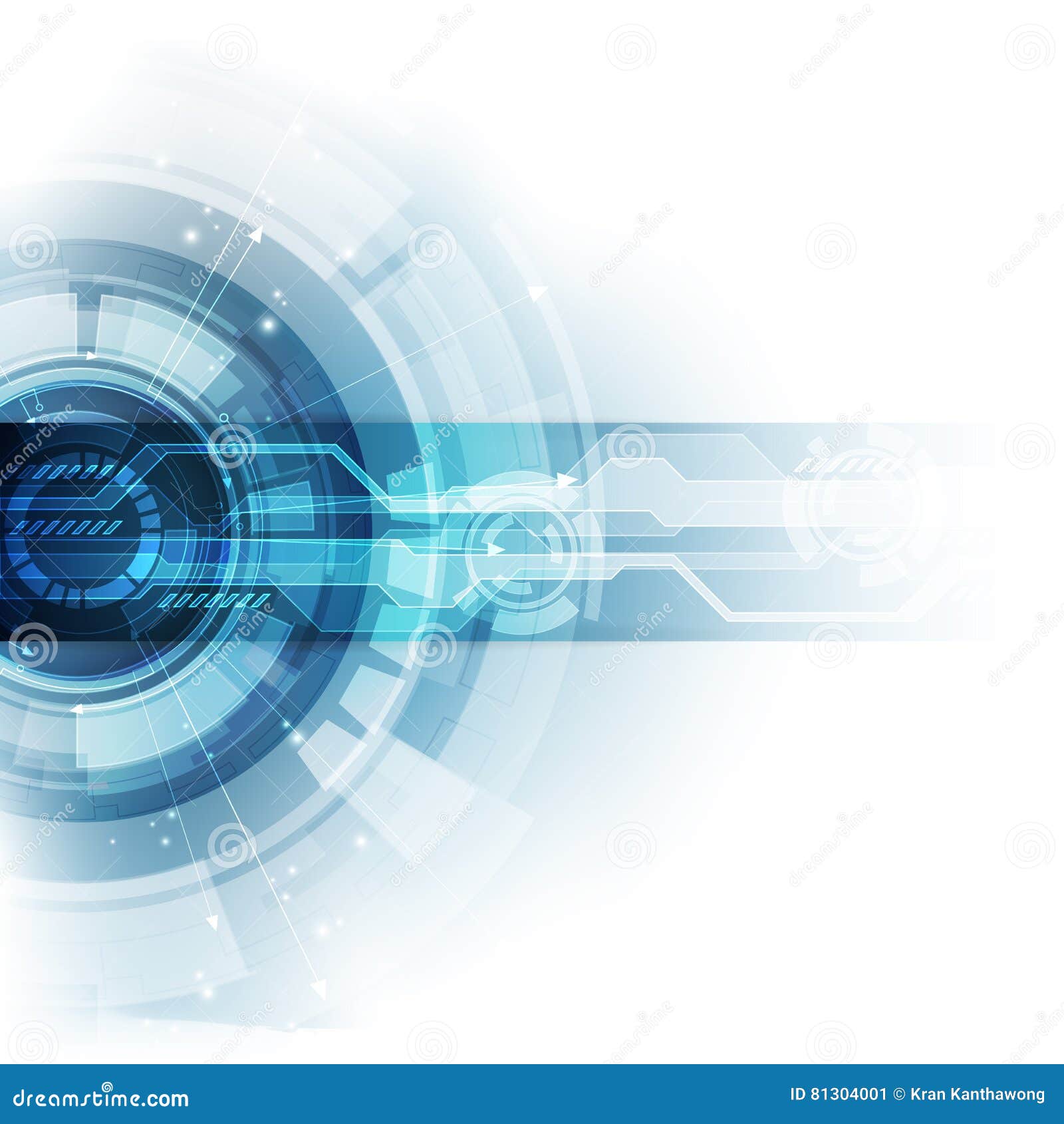 Abstract Future Technology Concept Background, Vector Illustration ...