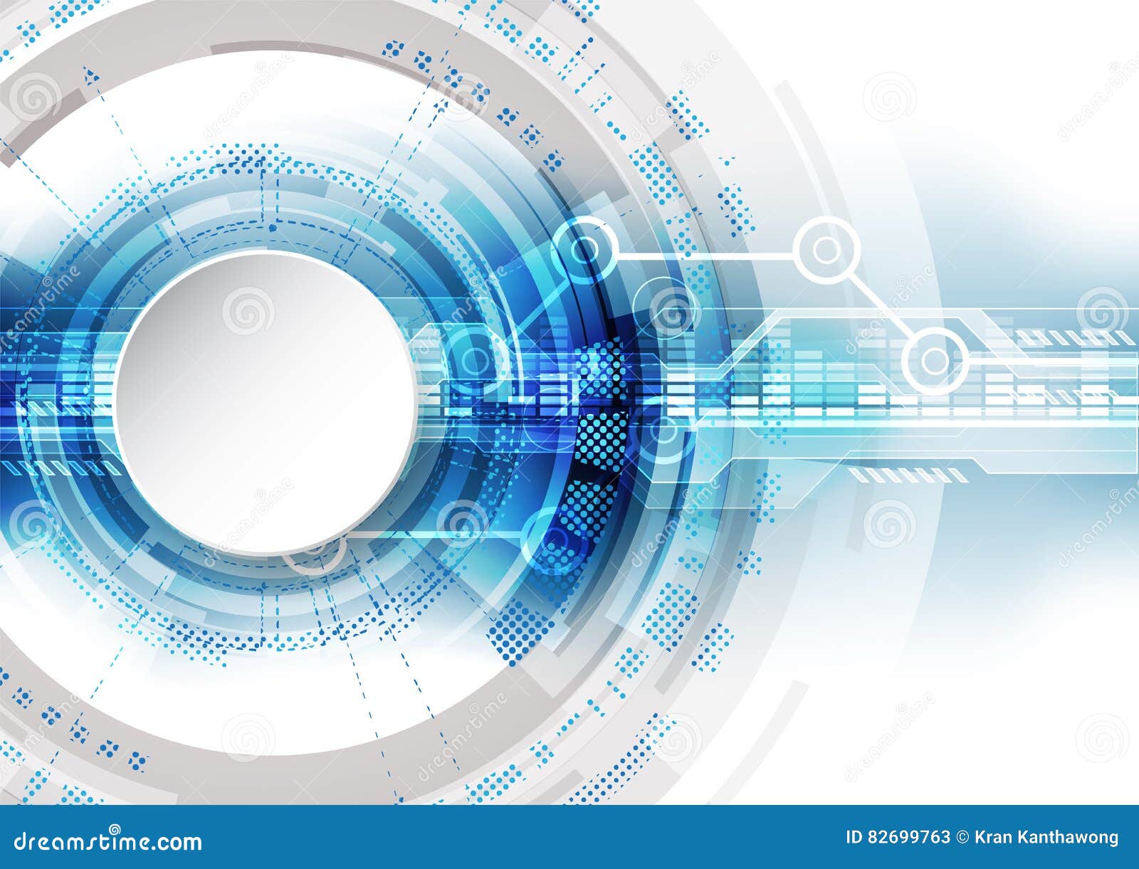 Abstract Future Technology Concept Background, Vector Illustration ...