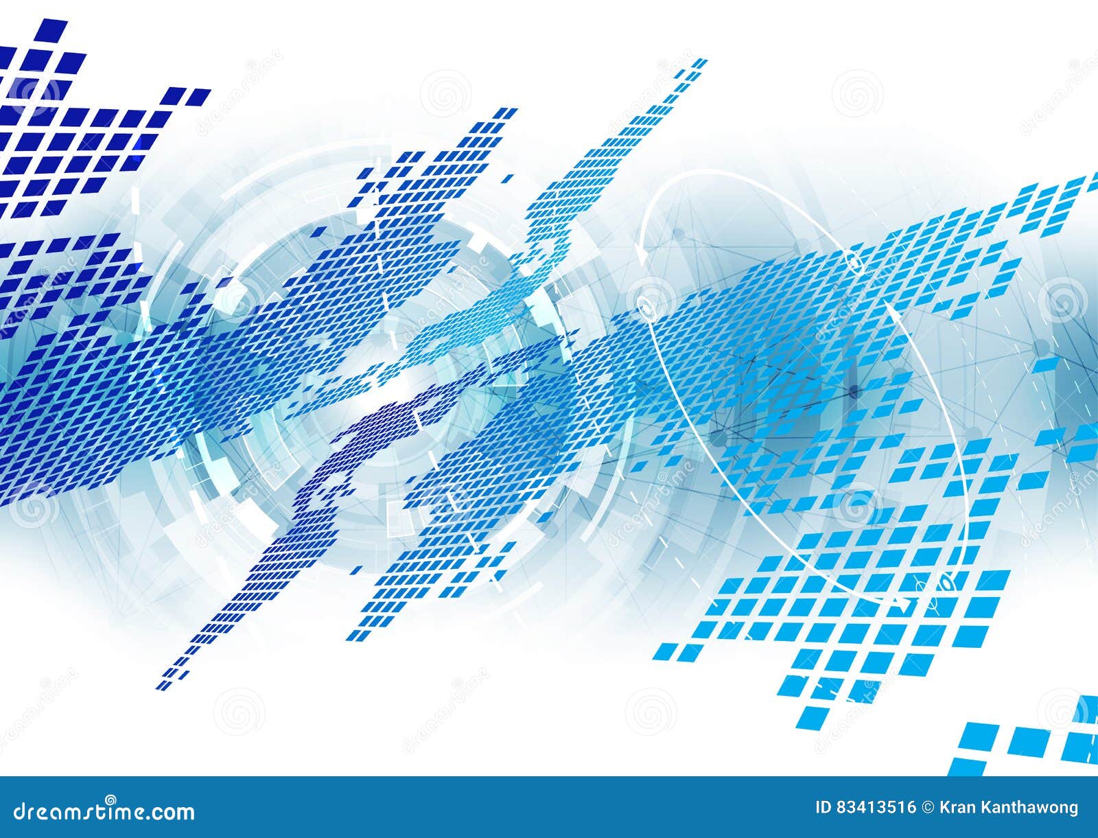 Abstract Future Technology Concept Background, Vector Illustration ...