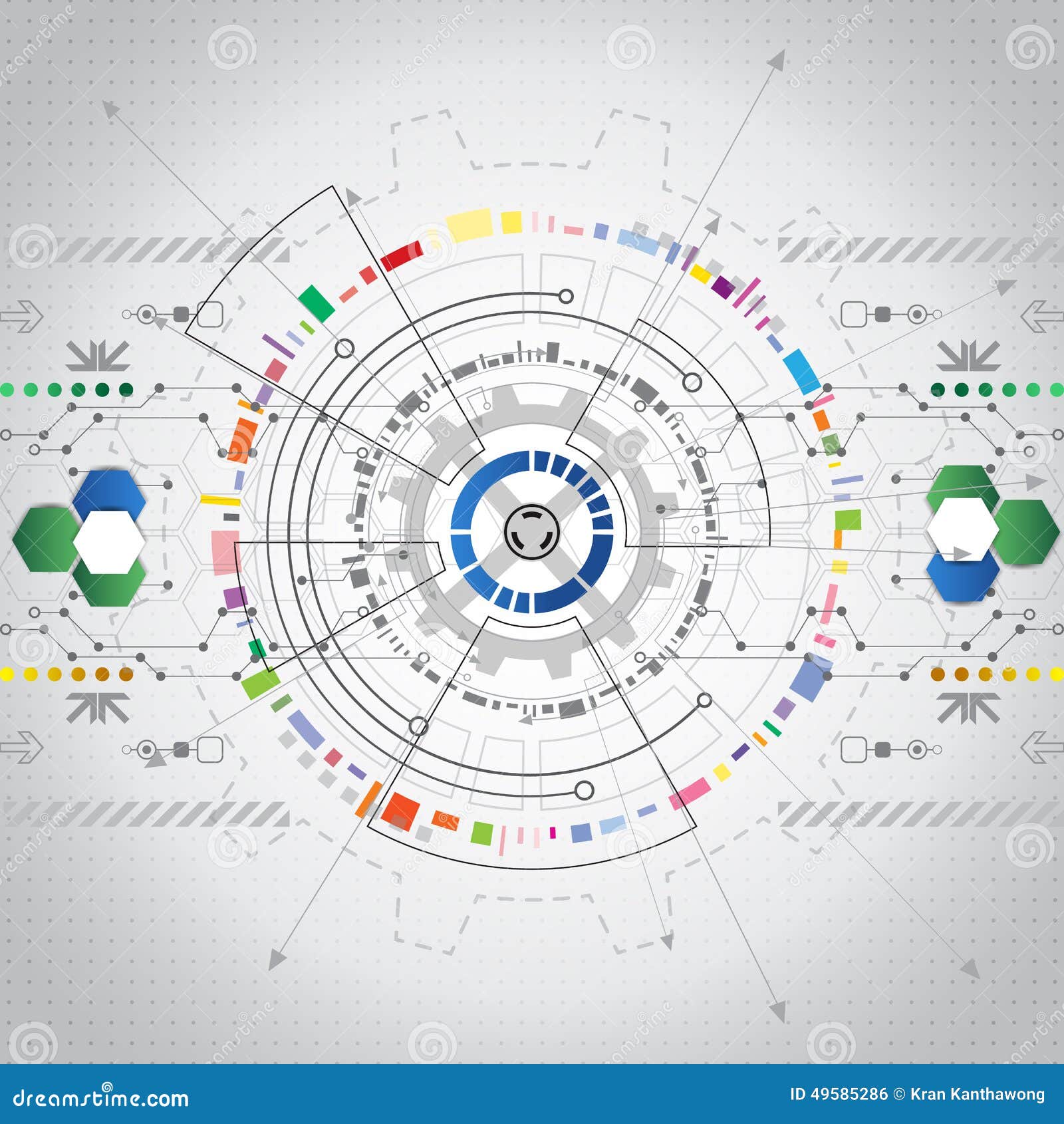 Abstract Future Technology Design Background, Vector Illustration Stock ...