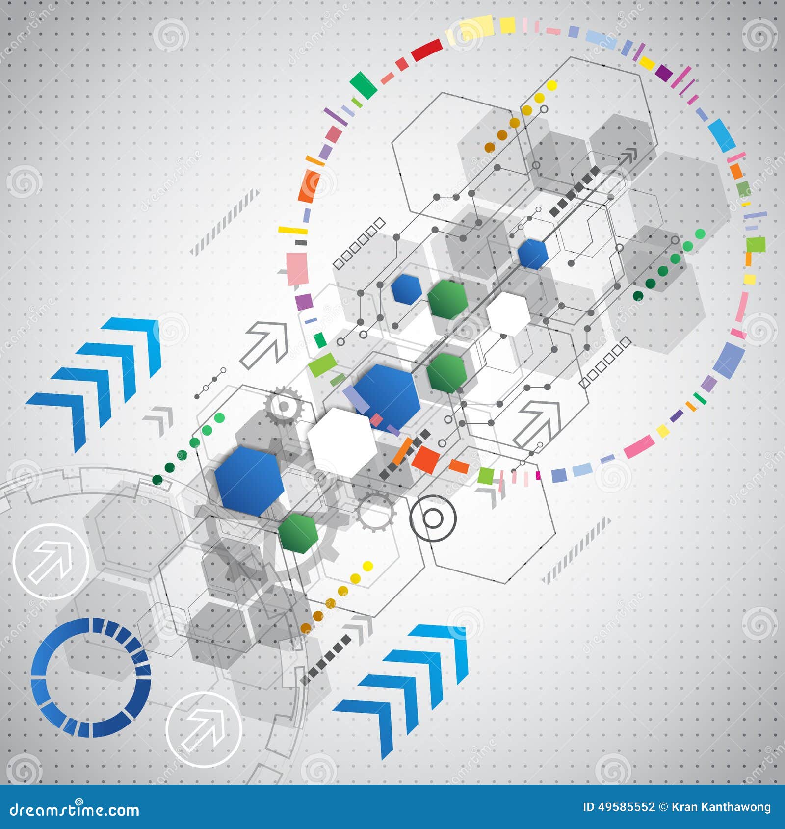 Abstract Future Technology Design Background, Vector Illustration Stock ...