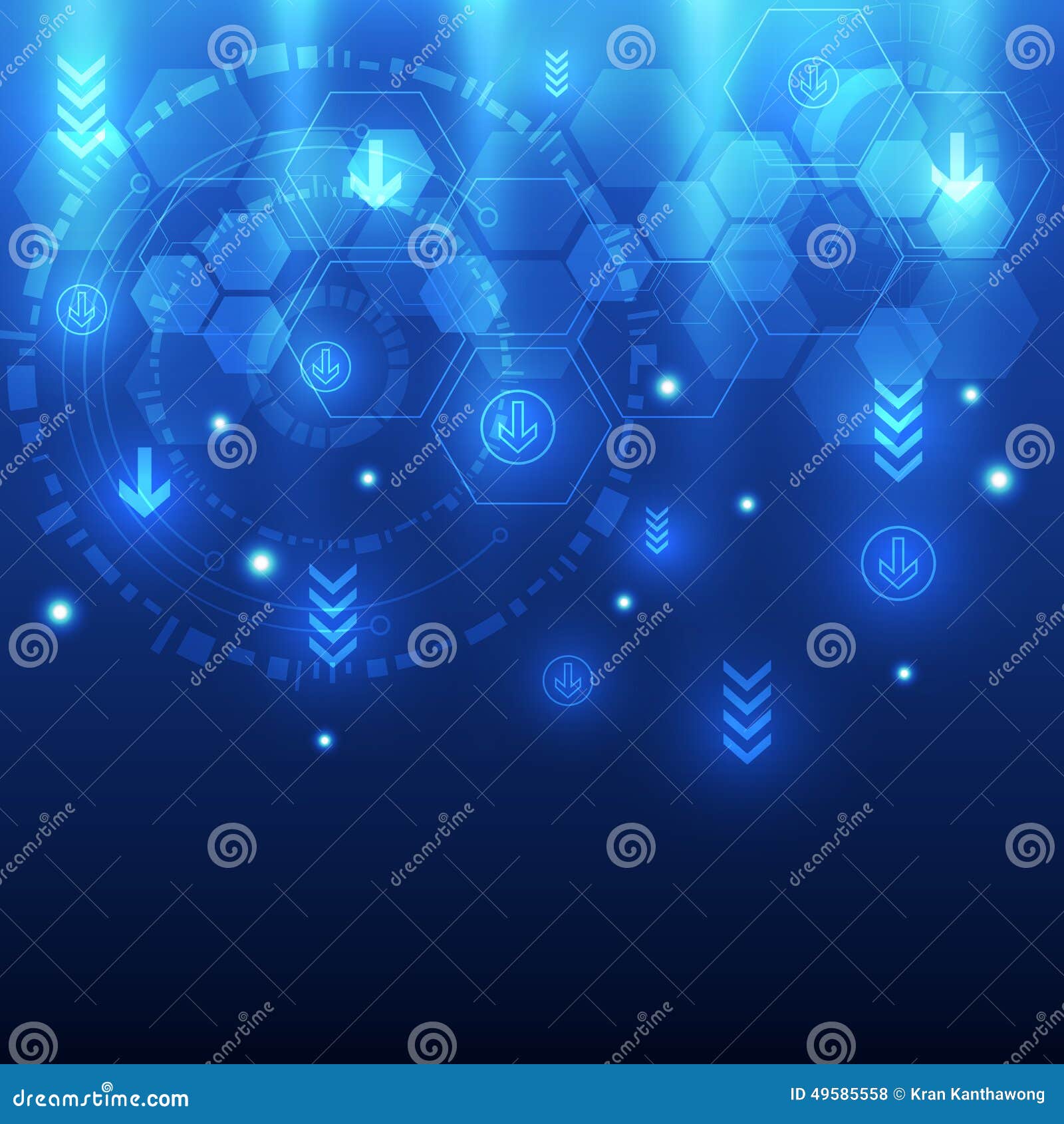 Abstract Future Technology Design Background, Vector Illustration Stock ...