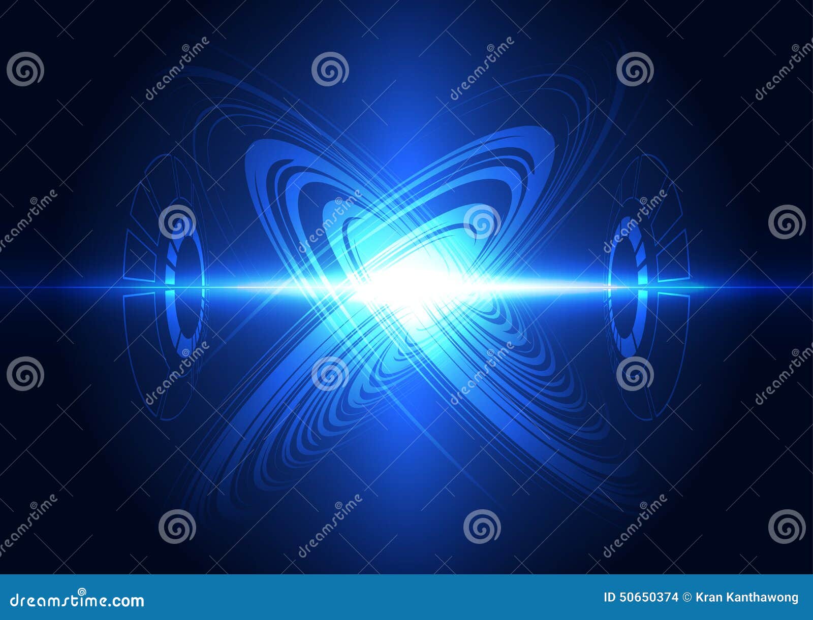 Abstract Future Technology Power System Background, Illustration Stock ...