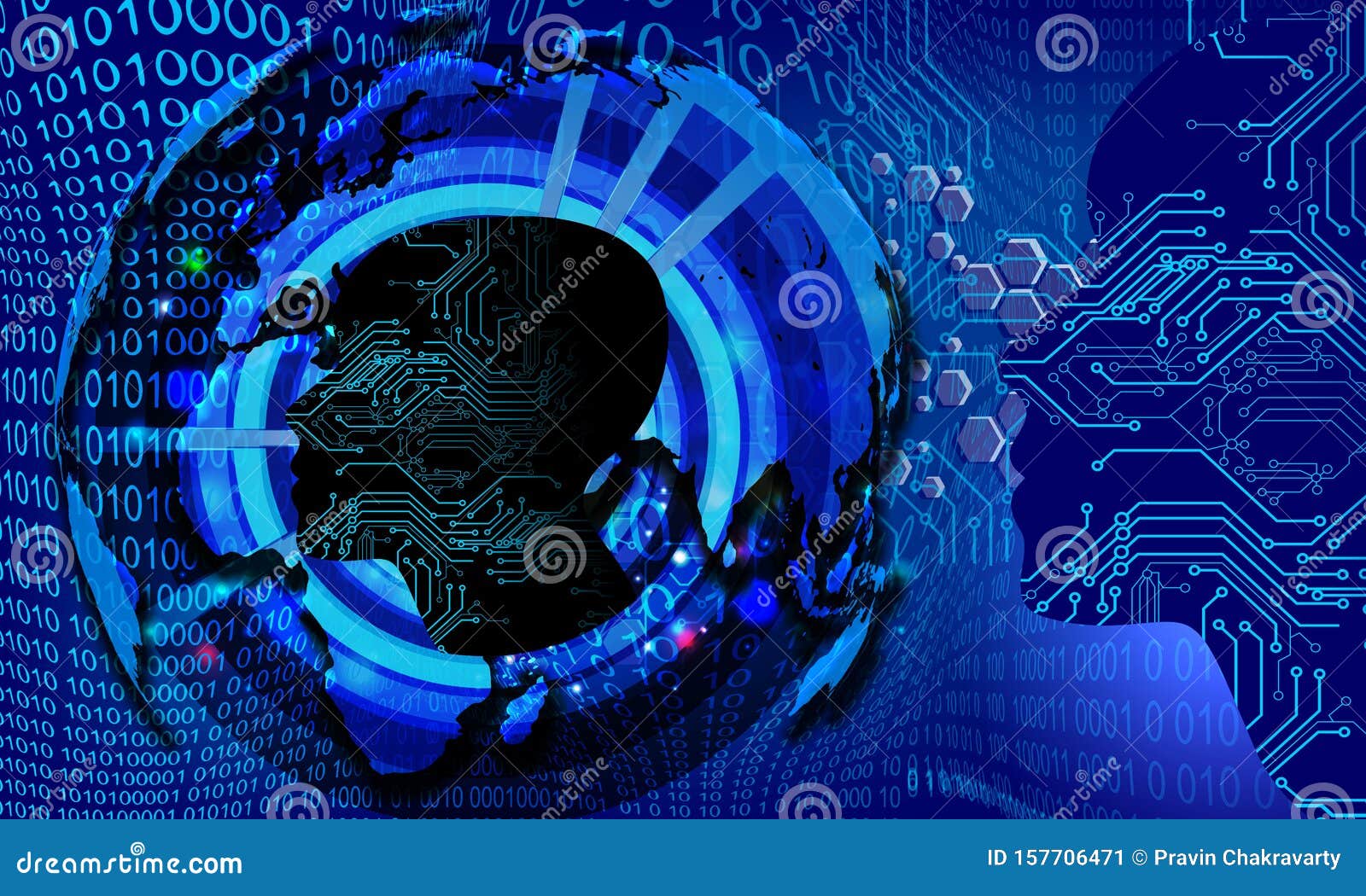Abstract Future Technology Telecoms Background, Vector Illustration ...