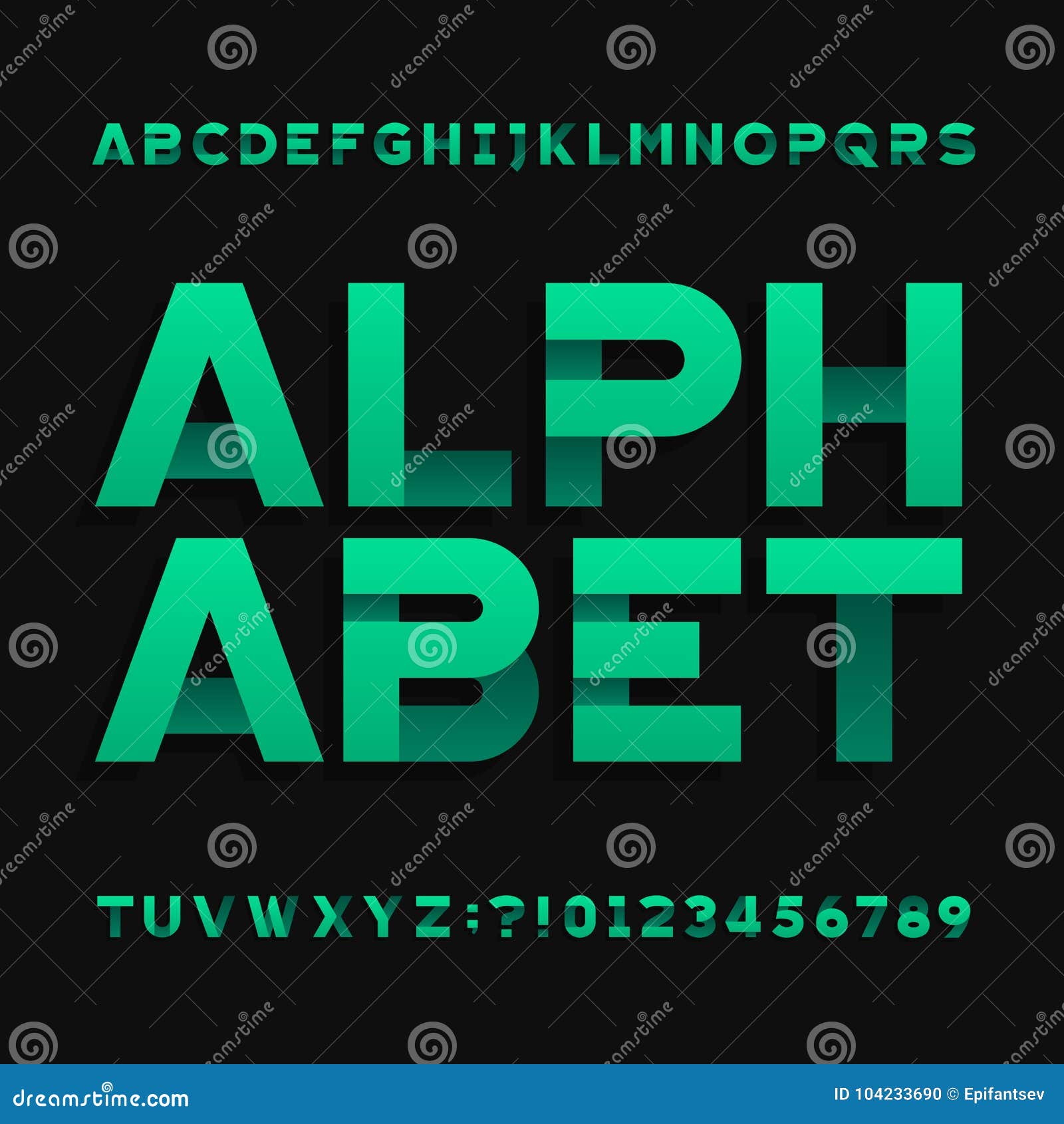 Abstract Futuristic Alphabet Typeface. Type Letters and Numbers Stock ...