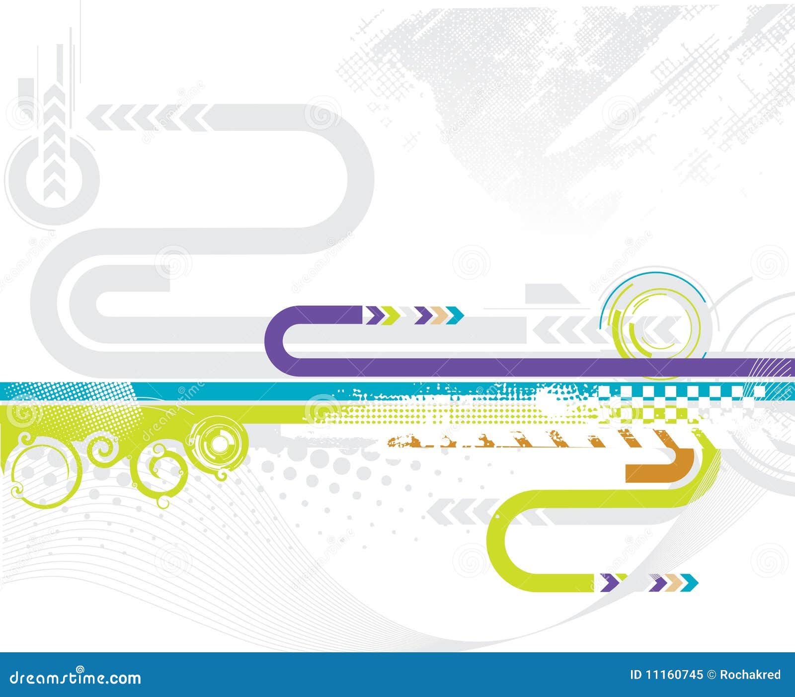 Abstract Futuristic Landscape 1980s Style. Vector Illustration 80s ...