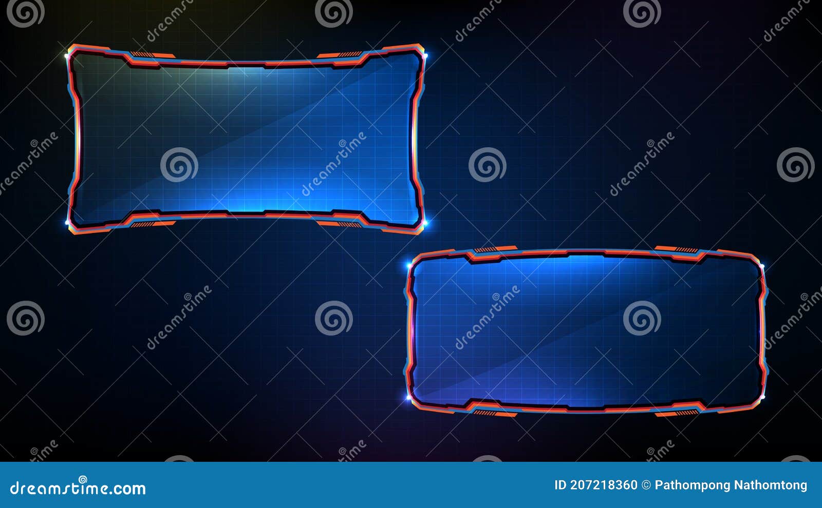 Futuristic Background of Blue Glowing Technology Sci Fi Frame Hud Ui ... Futuristic Background of Blue Glowing Technology Sci Fi Frame Hud Ui ...